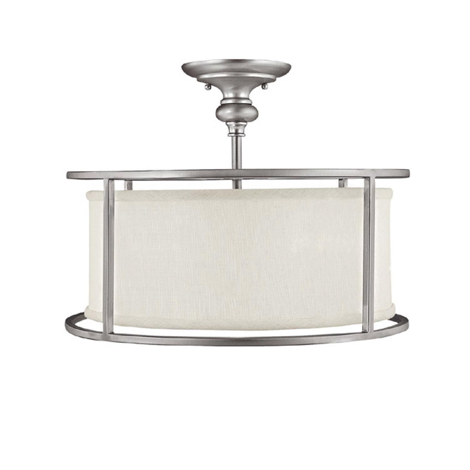 Midtown 17 Inch 3 Light Semi Flush Mount | Capitol Lighting