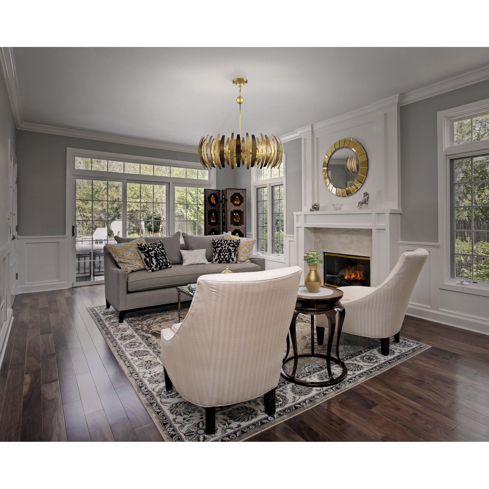 Manitou 34 Inch 8 Light Chandelier | Capitol Lighting