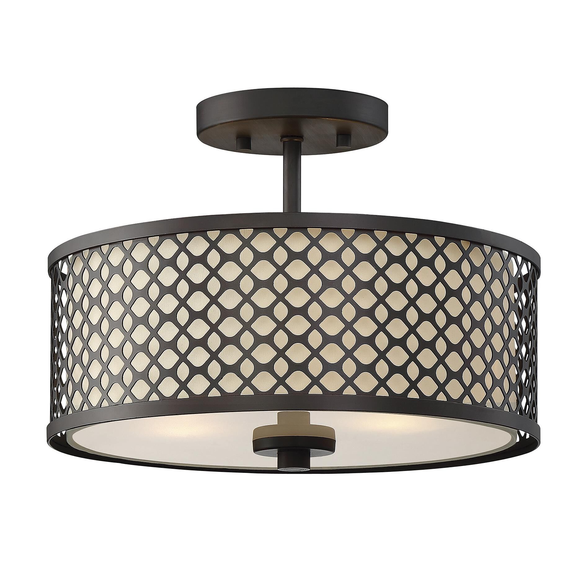 13 Inch 2 Light LED Semi Flush Mount | Capitol Lighting