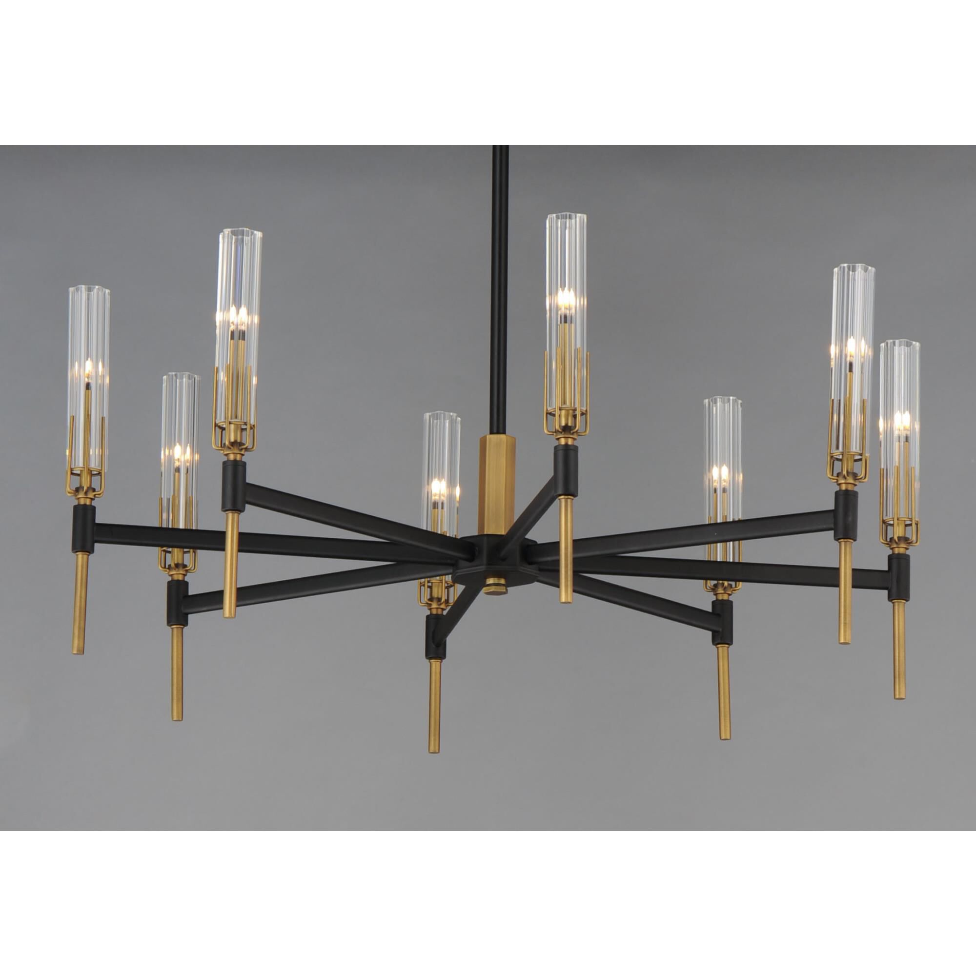 Flambeau 33 Inch 8 Light LED Chandelier | Capitol Lighting