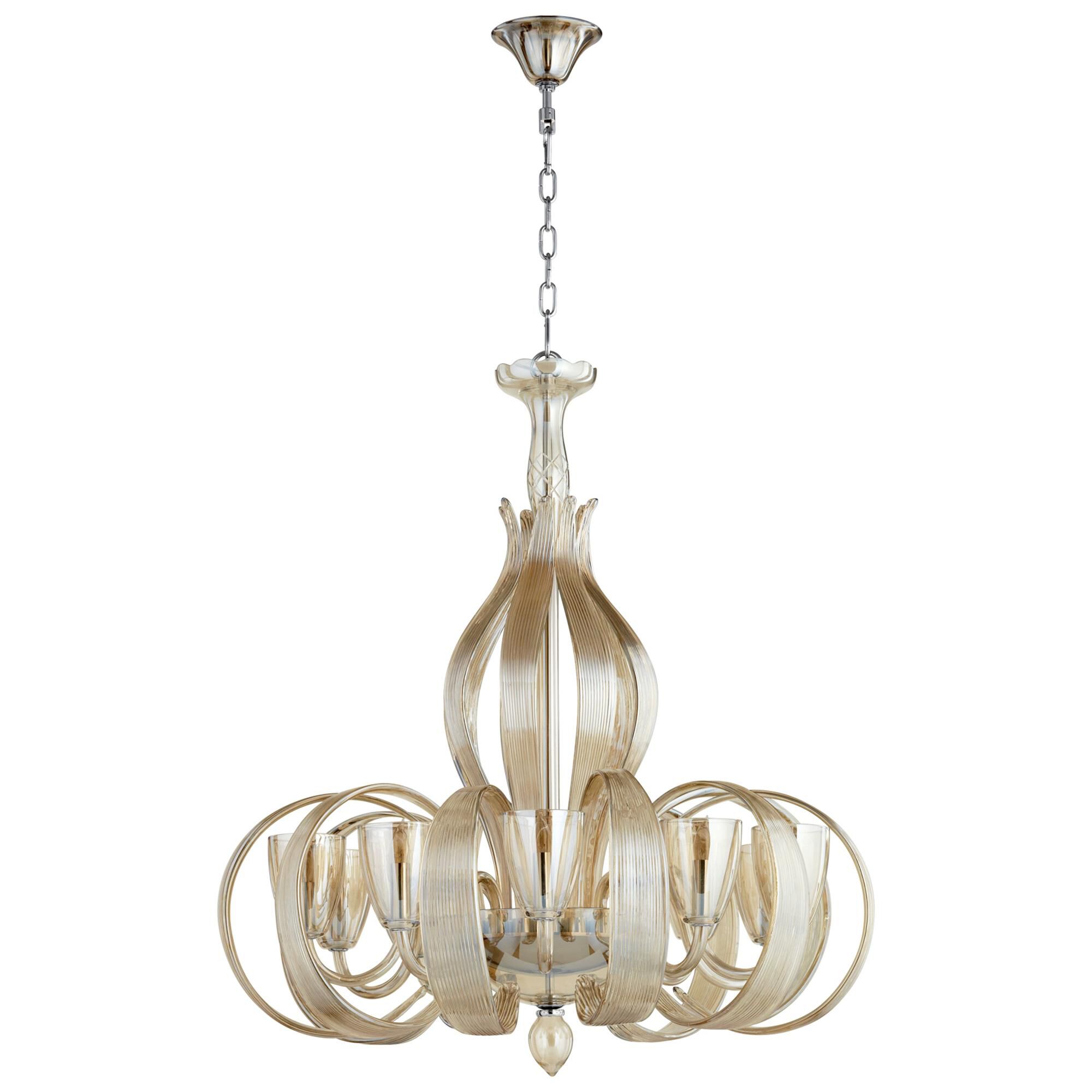 Lucille 32 Inch 10 Light Chandelier | Capitol Lighting