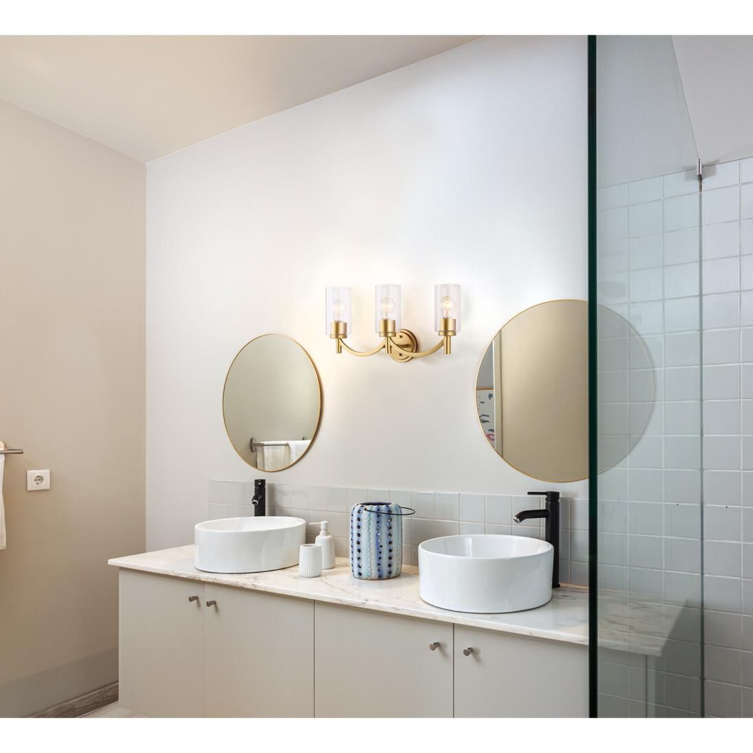 Eglo Devora 22 Inch 3 Light Bath Vanity Light | Capitol Lighting