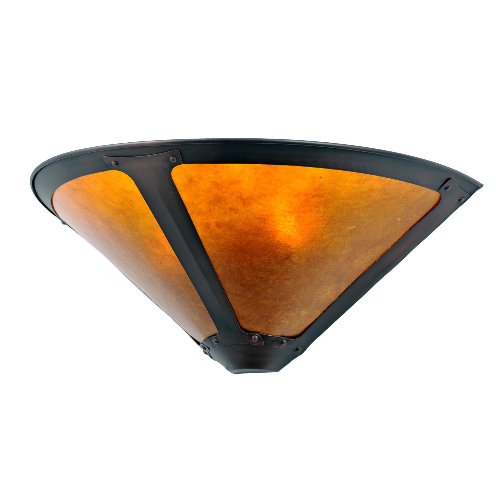 Van Erp Amber Mica 17 Inch Wall Sconce | Capitol Lighting