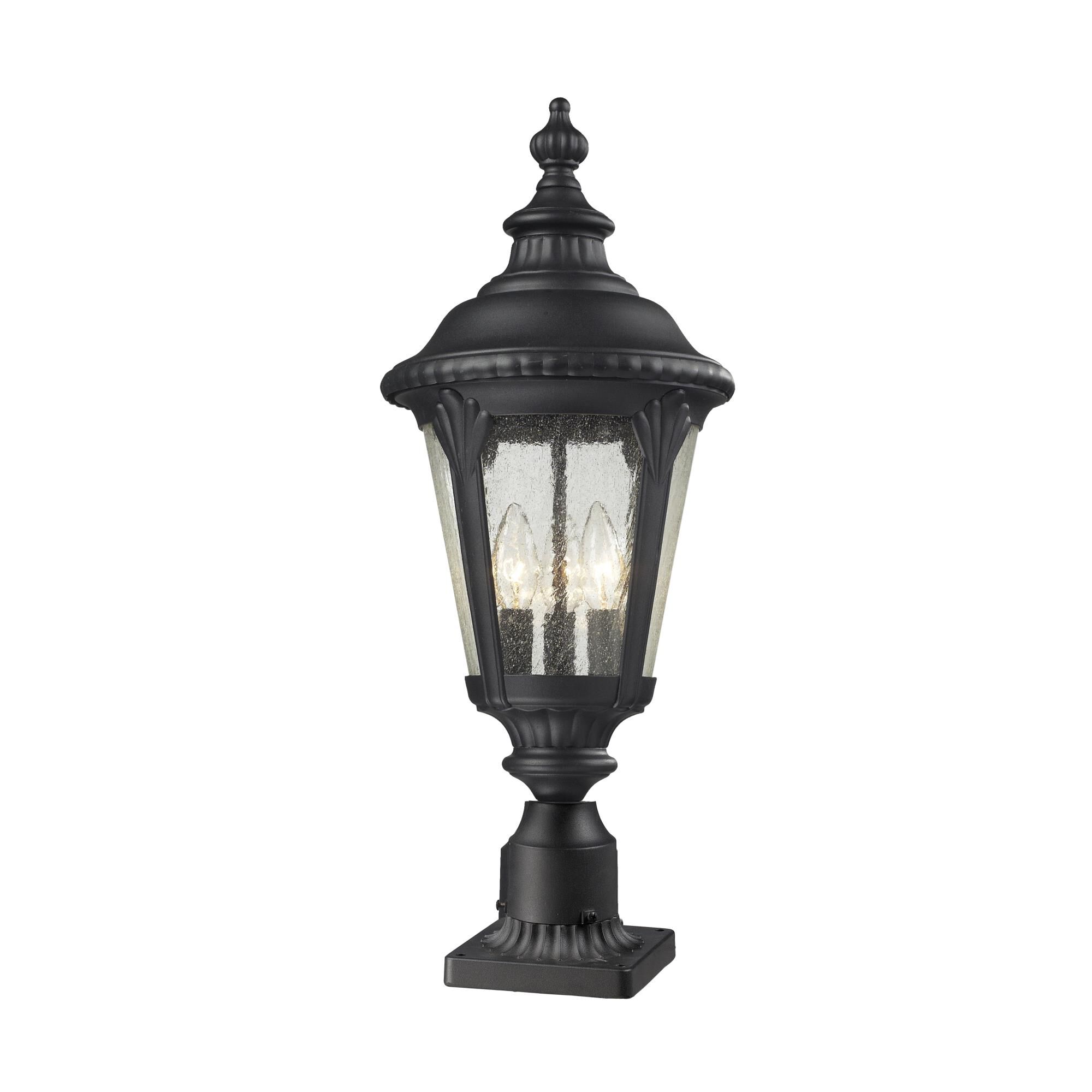 Medow 26 Inch Tall 3 Light Outdoor Pier Lamp | Capitol Lighting