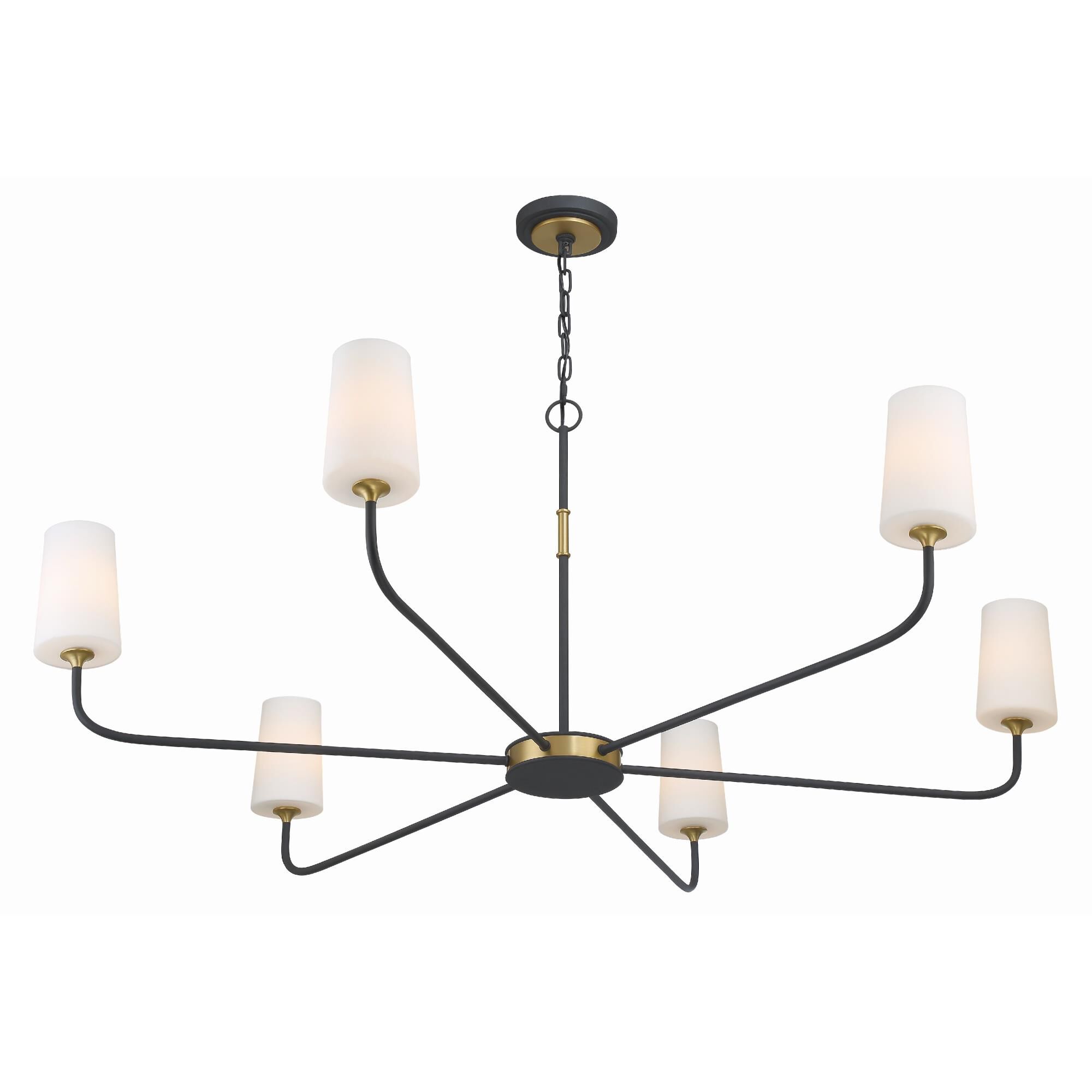 Niles 54 Inch 6 Light Chandelier | Capitol Lighting