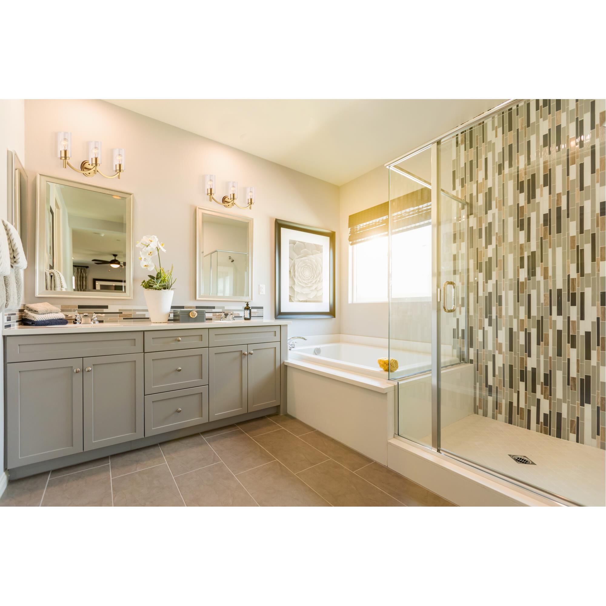 Eglo Devora 22 Inch 3 Light Bath Vanity Light | Capitol Lighting