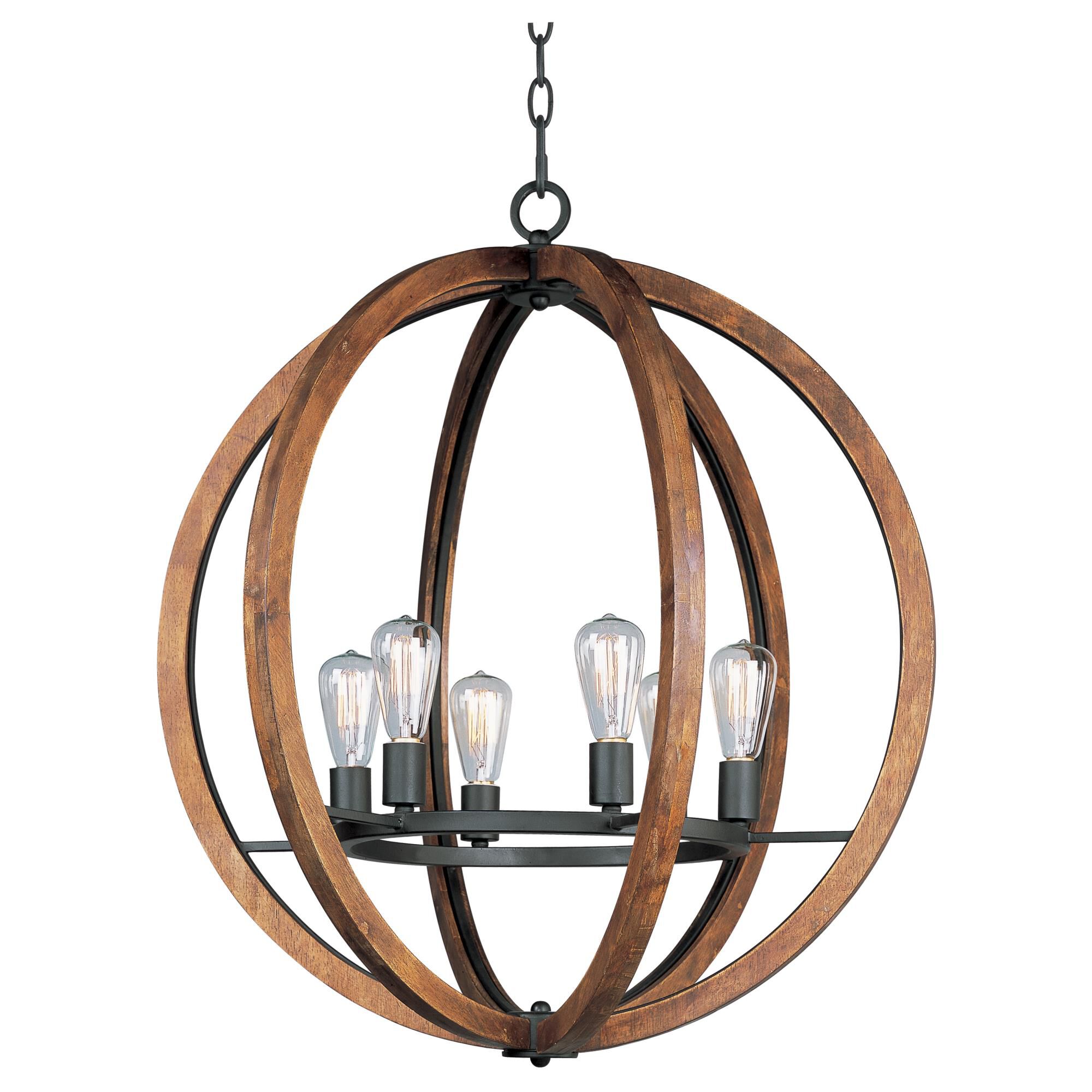 Bodega Bay 30 Inch 6 Light Chandelier | Capitol Lighting
