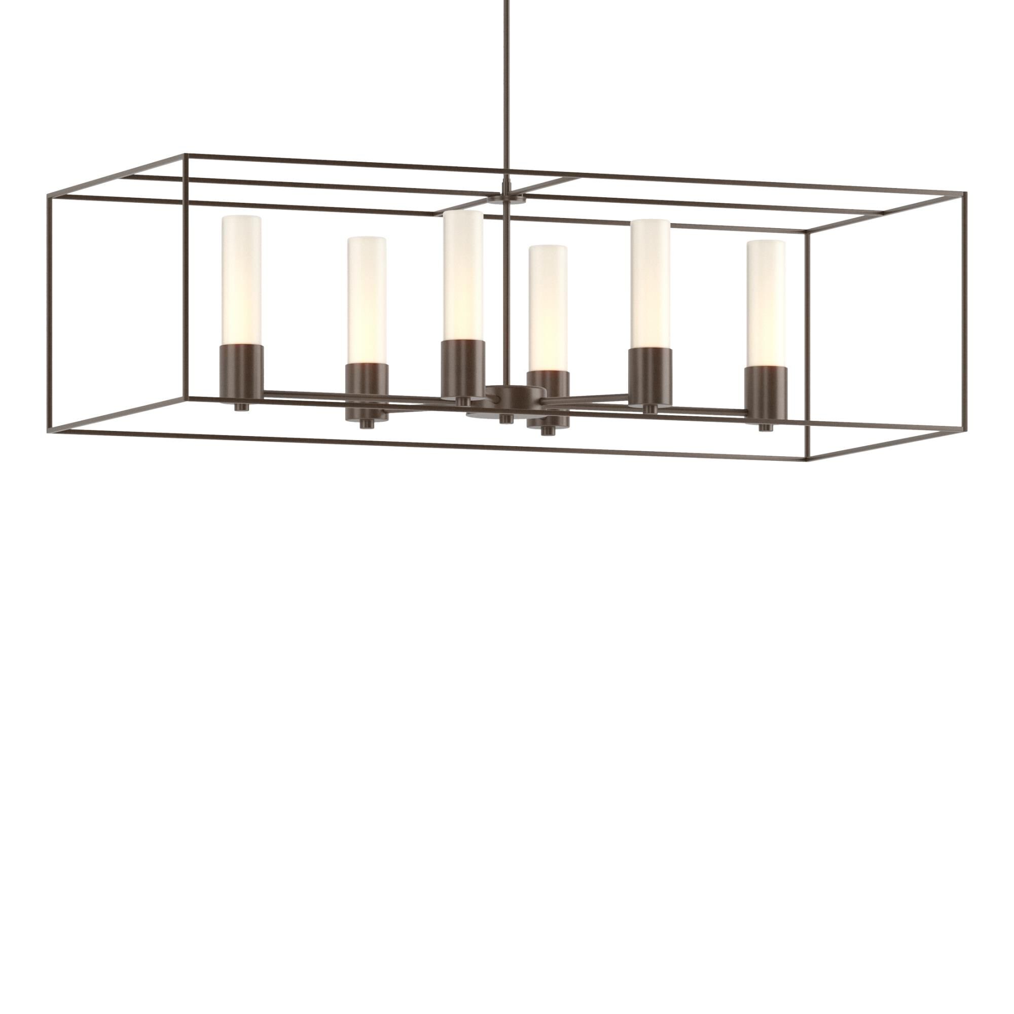 Portico 42 Inch 6 Light Linear Suspension Light | Capitol Lighting