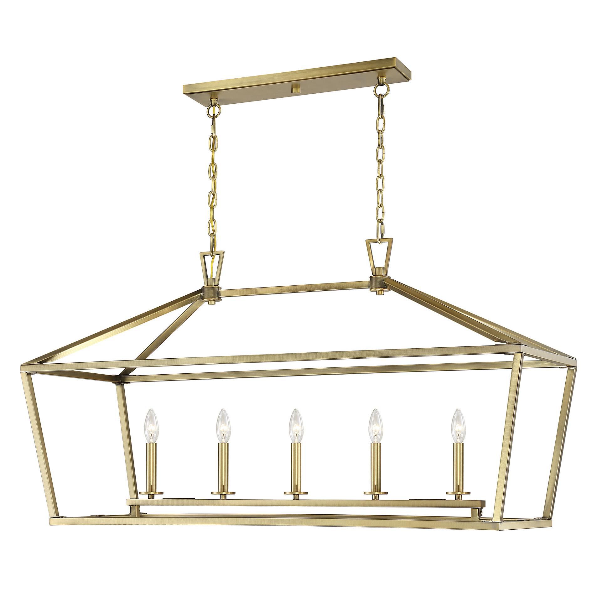 Townsend 44 Inch 5 Light Linear Suspension Light | Capitol Lighting