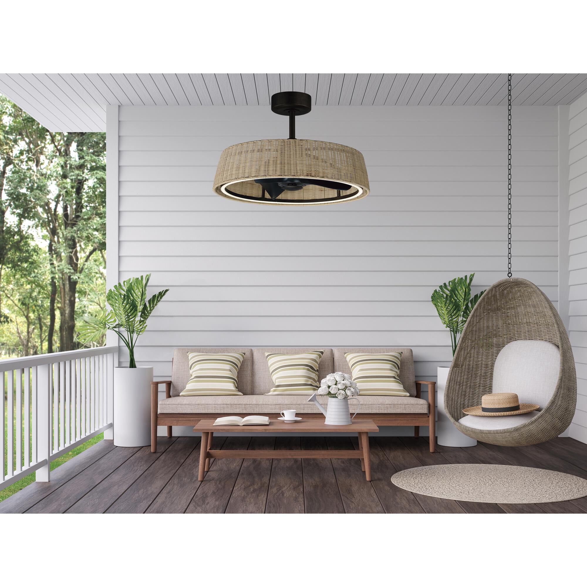 Tulum 29 Inch Chandelier Ceiling Fan | Capitol Lighting