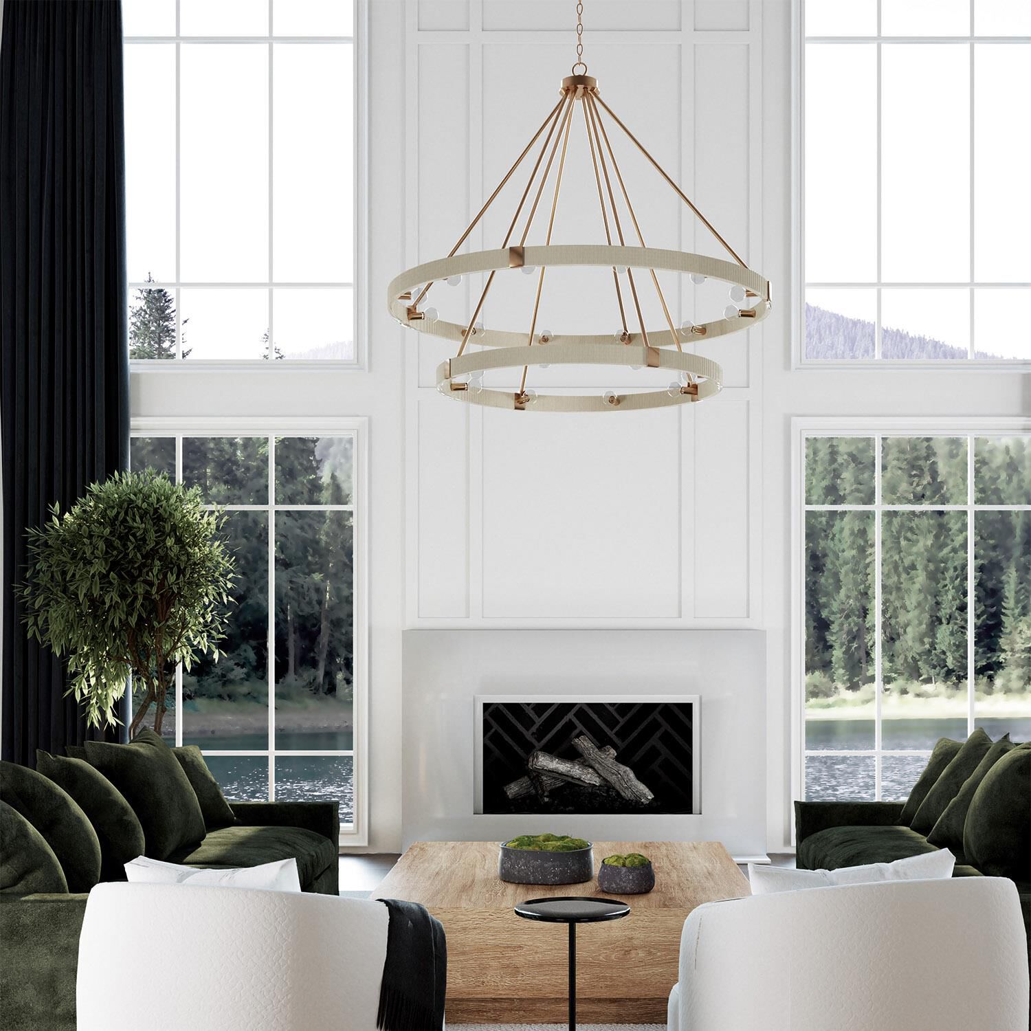 Delaney 48 Inch Chandelier | Capitol Lighting