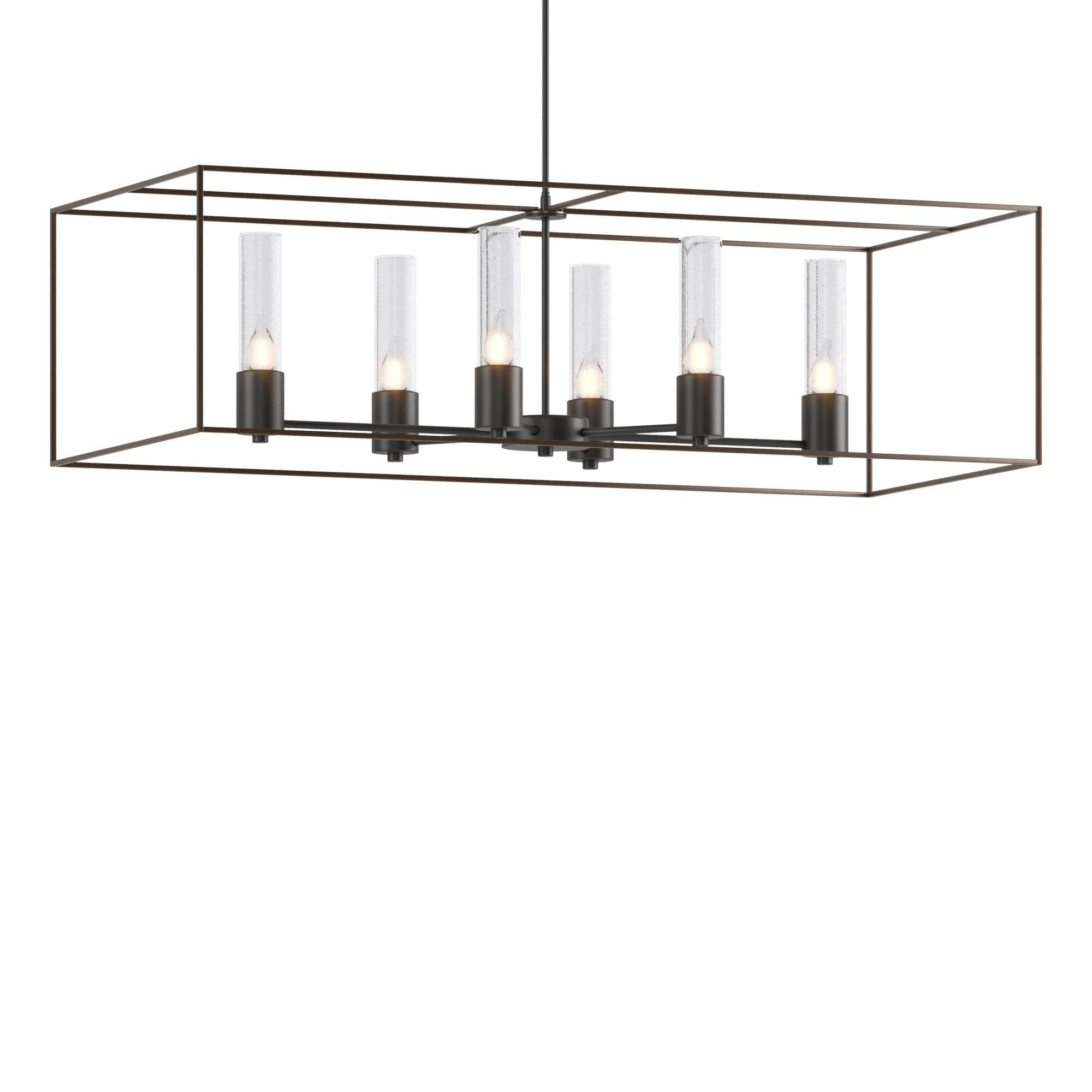Portico 42 Inch 6 Light Linear Suspension Light | Capitol Lighting