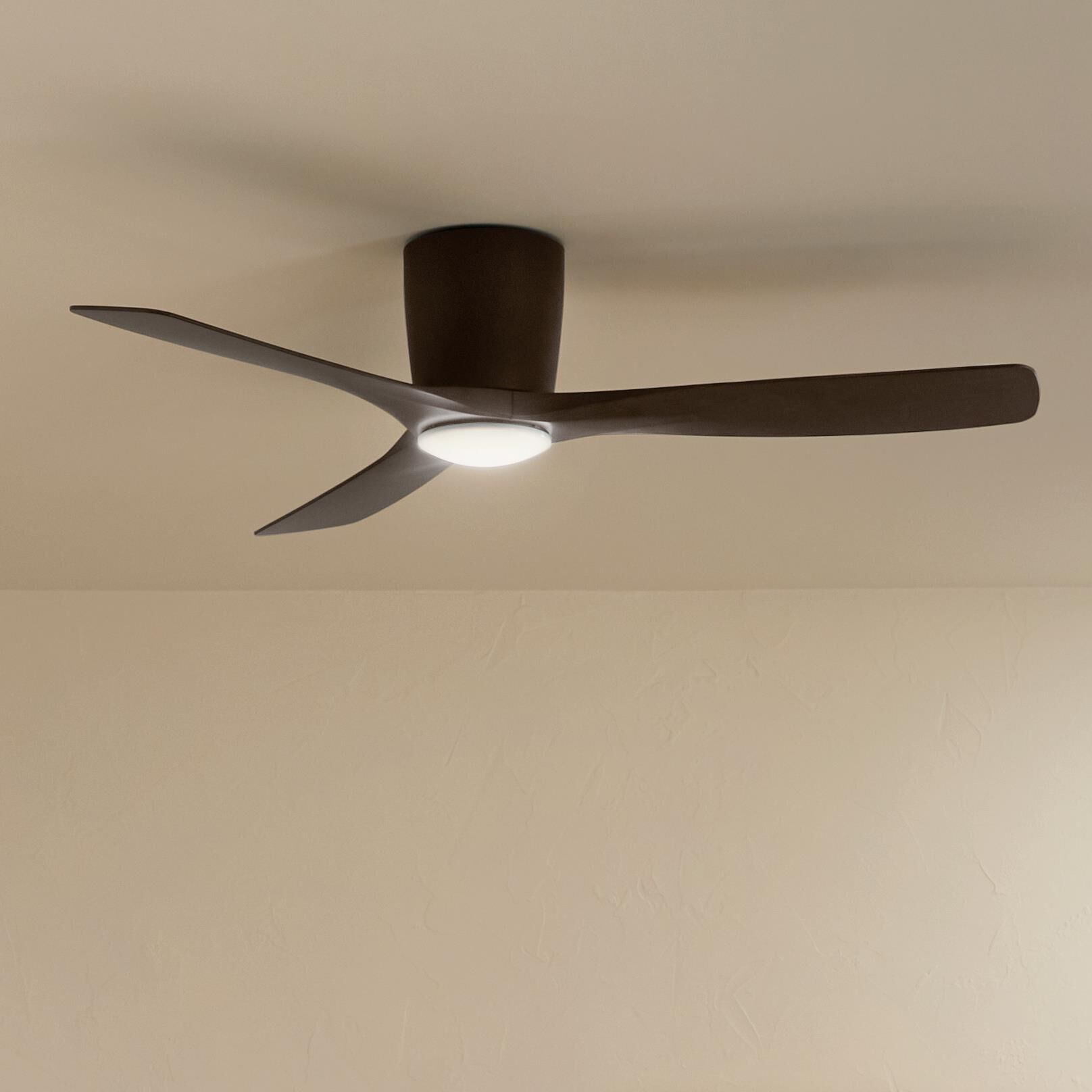 Volos 54 Inch Flush Mount Fan with Light Kit | Capitol Lighting