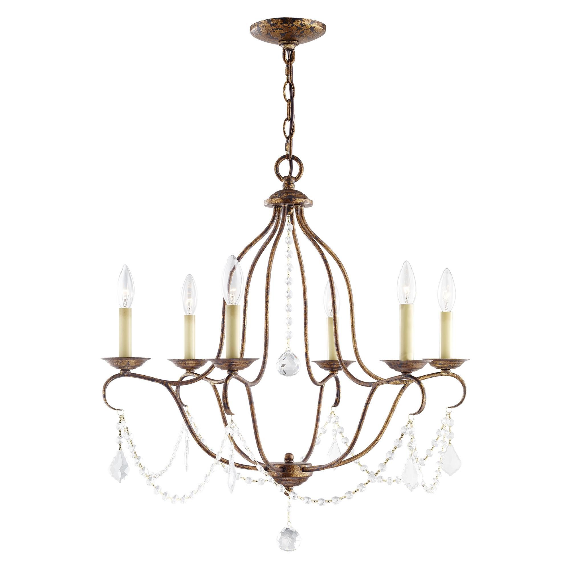 Chesterfield 25 Inch 6 Light Chandelier | Capitol Lighting