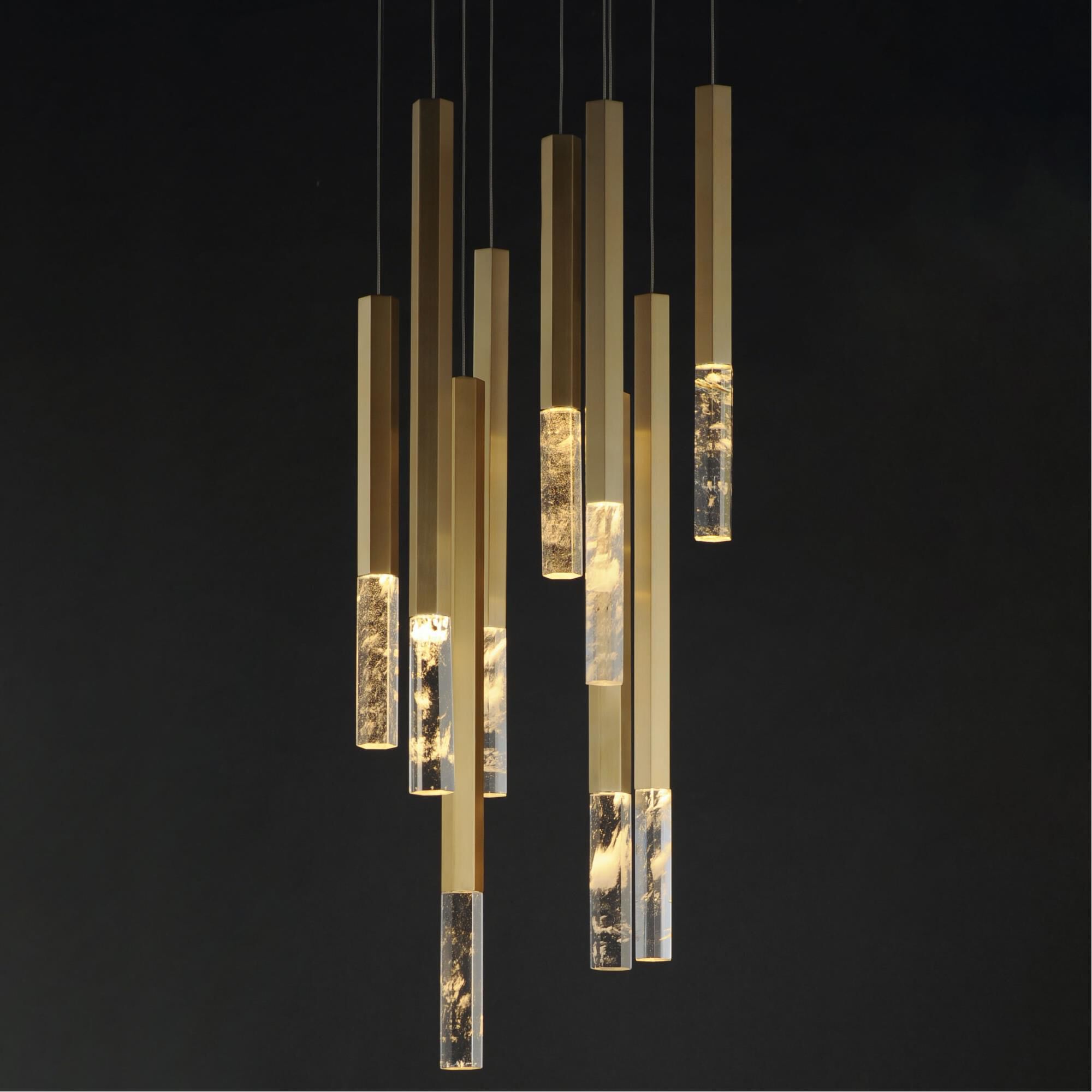 Diaphane 15 Inch 9 Light LED Multi Light Pendant | Capitol Lighting