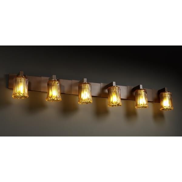 Veneto Luce 55 Inch 6 Light Bath Vanity Light | Capitol Lighting