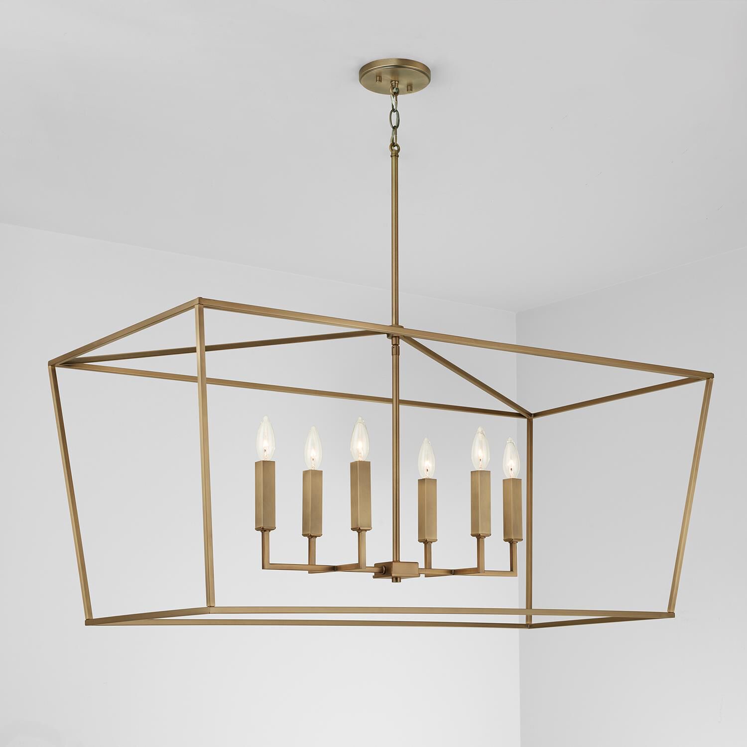 Thea 42 Inch 6 Light Linear Suspension Light | Capitol Lighting