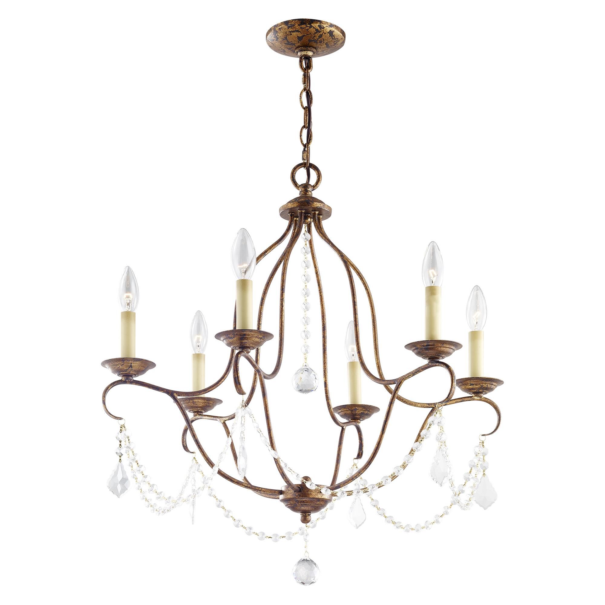 Chesterfield 25 Inch 6 Light Chandelier | Capitol Lighting
