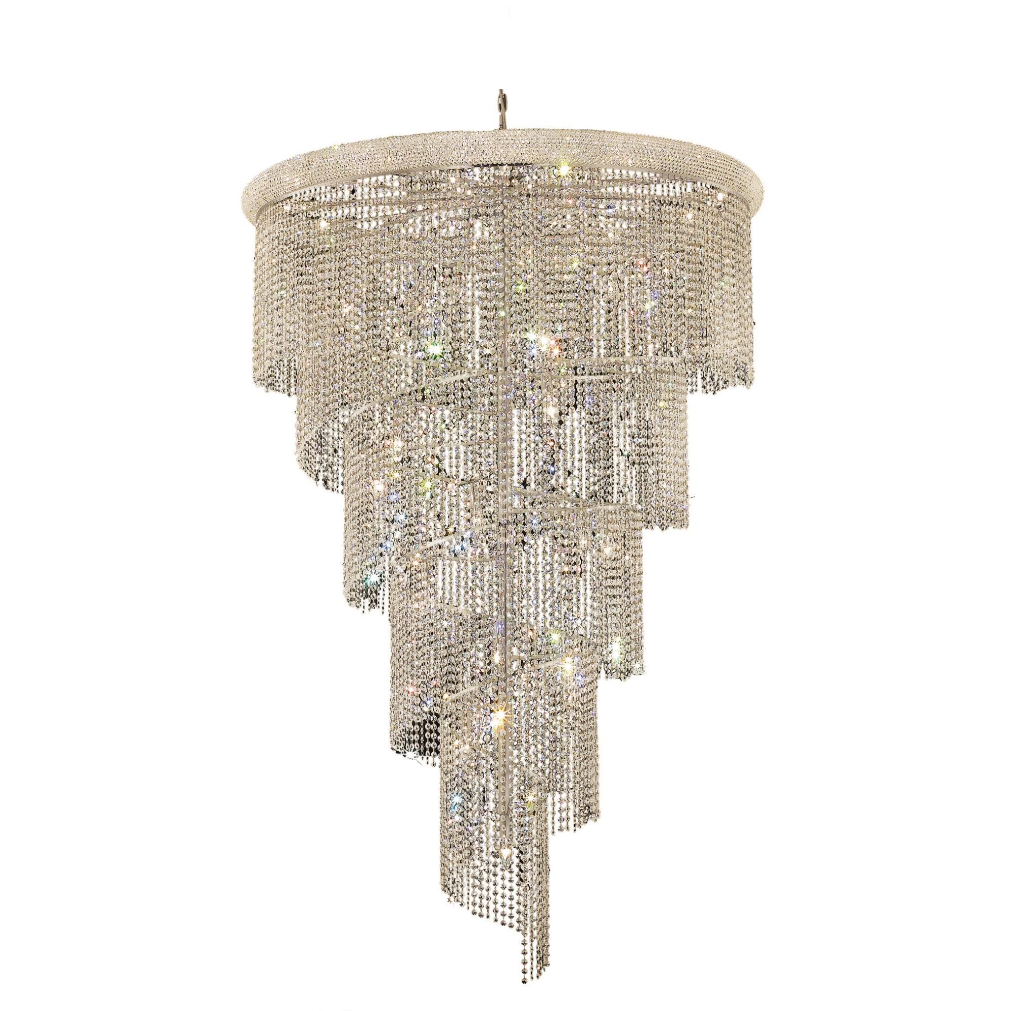 Spiral 48 Inch 29 Light Chandelier | Capitol Lighting