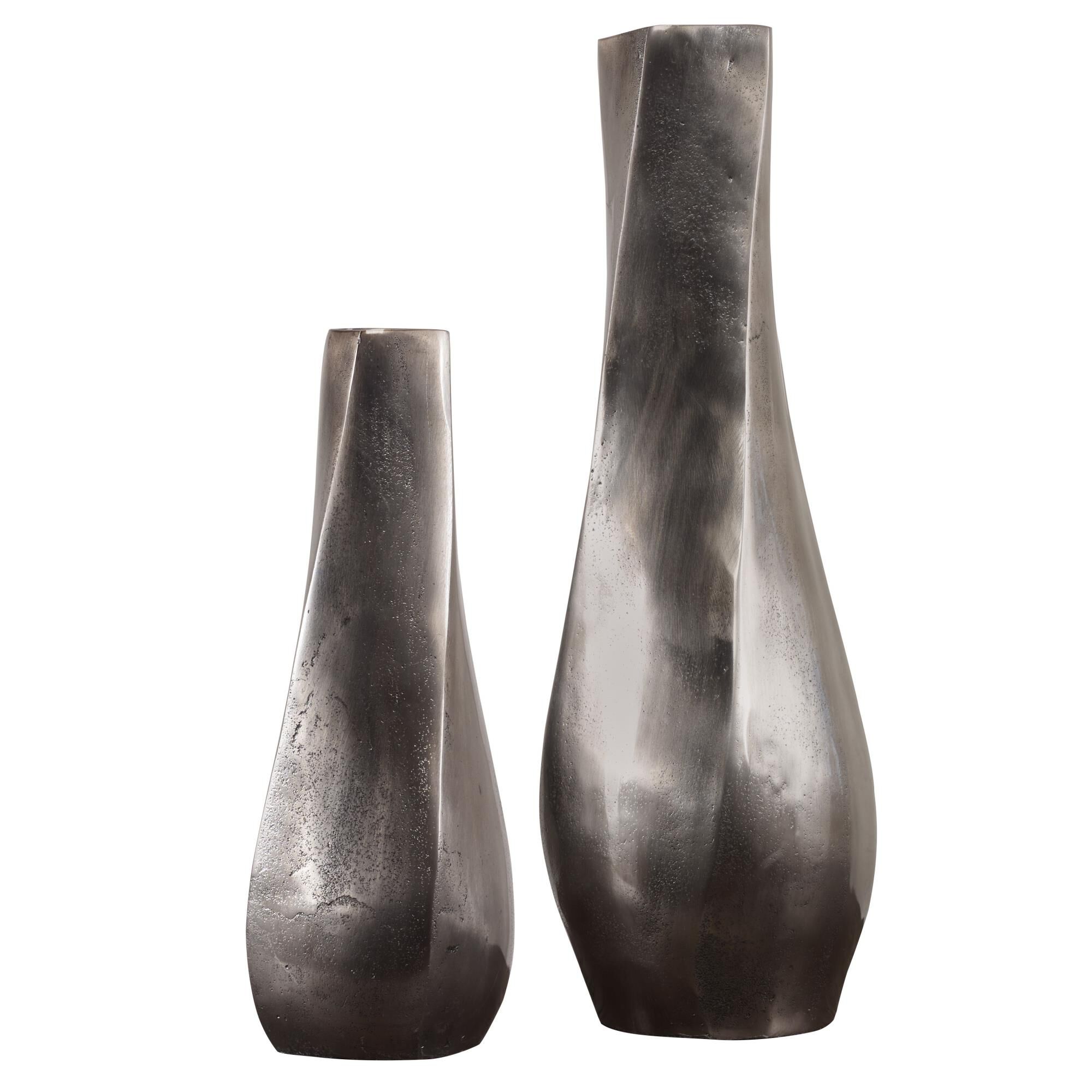 Uttermost Noa Dark Nickel Vases Set/2 Vase-Urn | Capitol Lighting