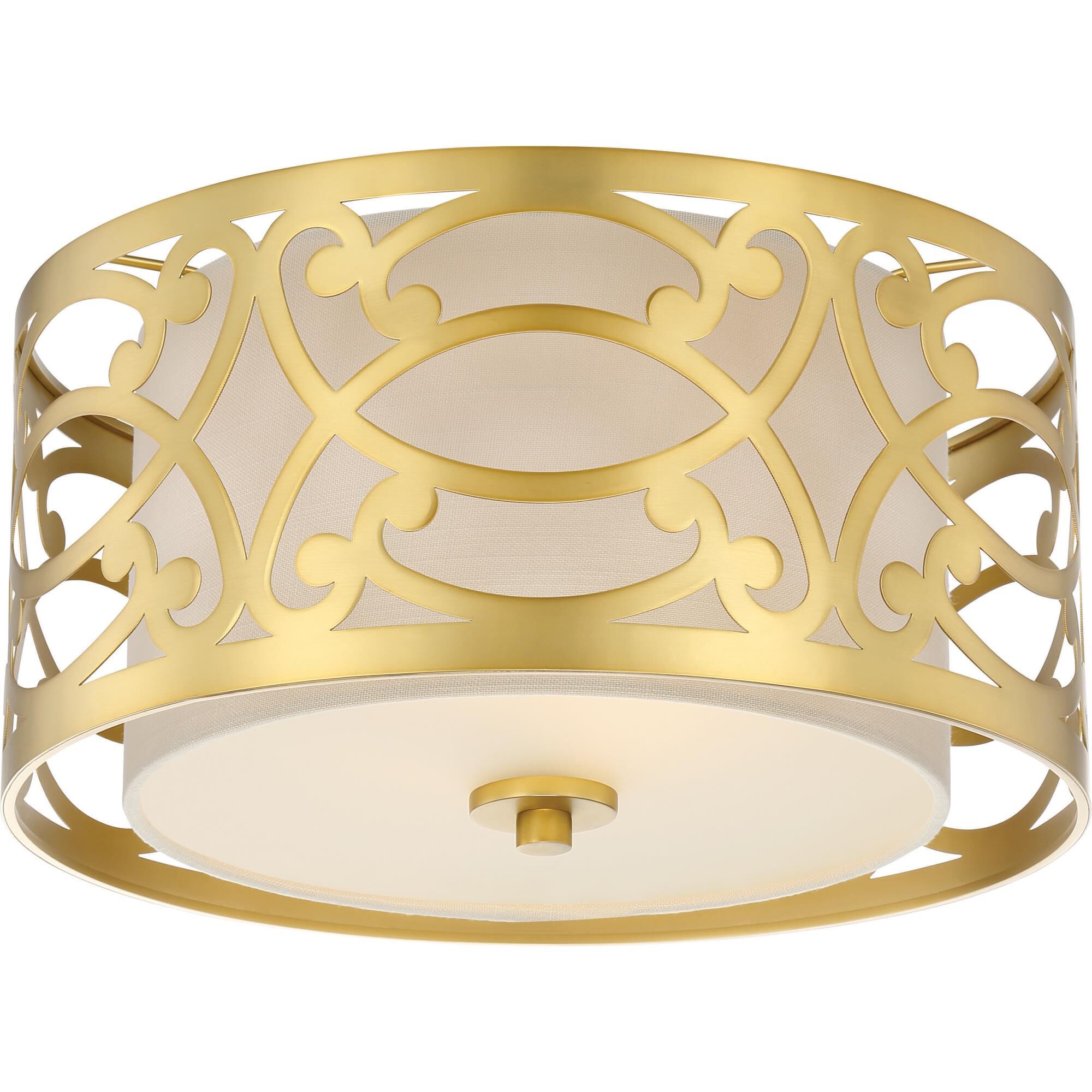 Filigree 17 Inch 2 Light Flush Mount | Capitol Lighting