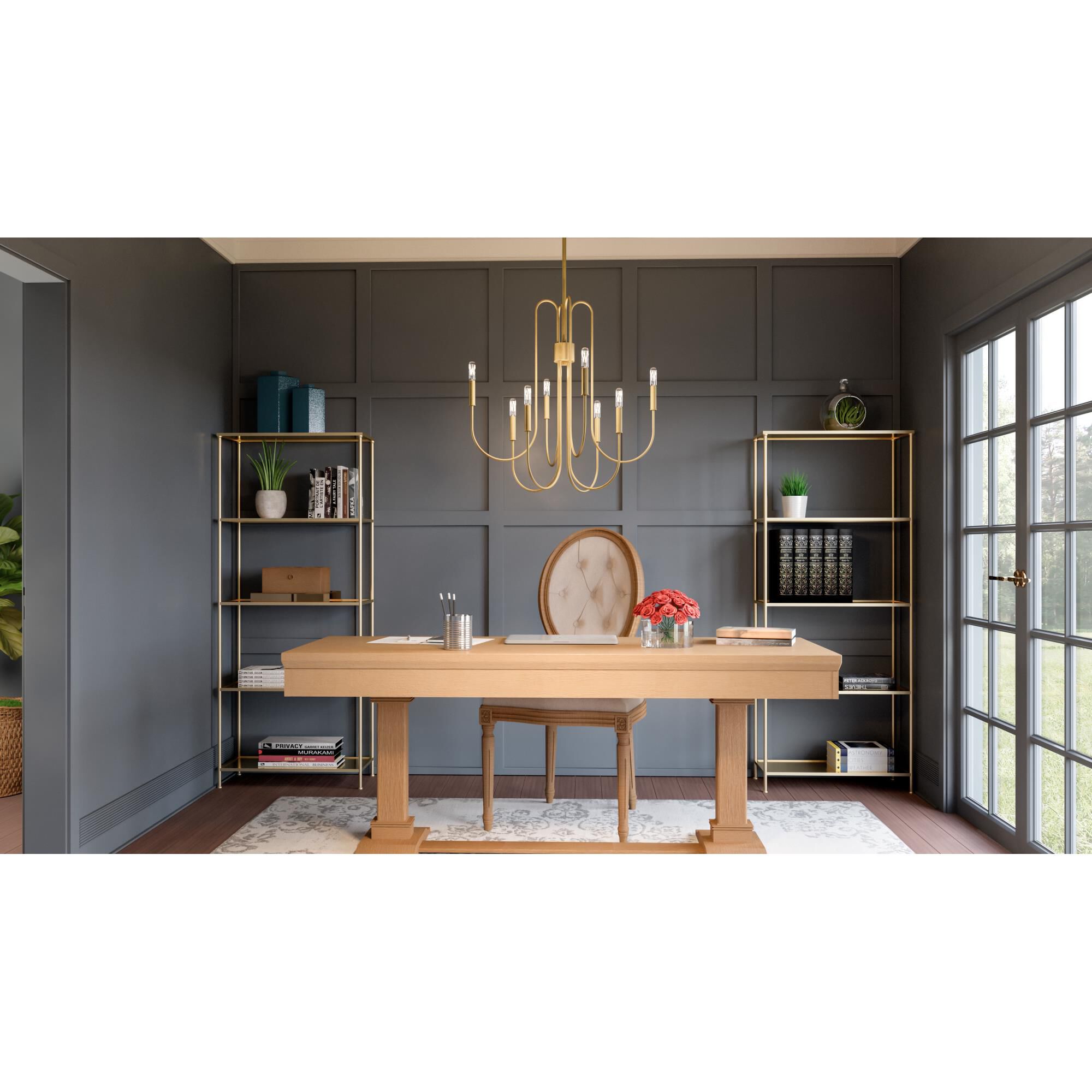 Cabry 28 Inch 8 Light Chandelier | Capitol Lighting