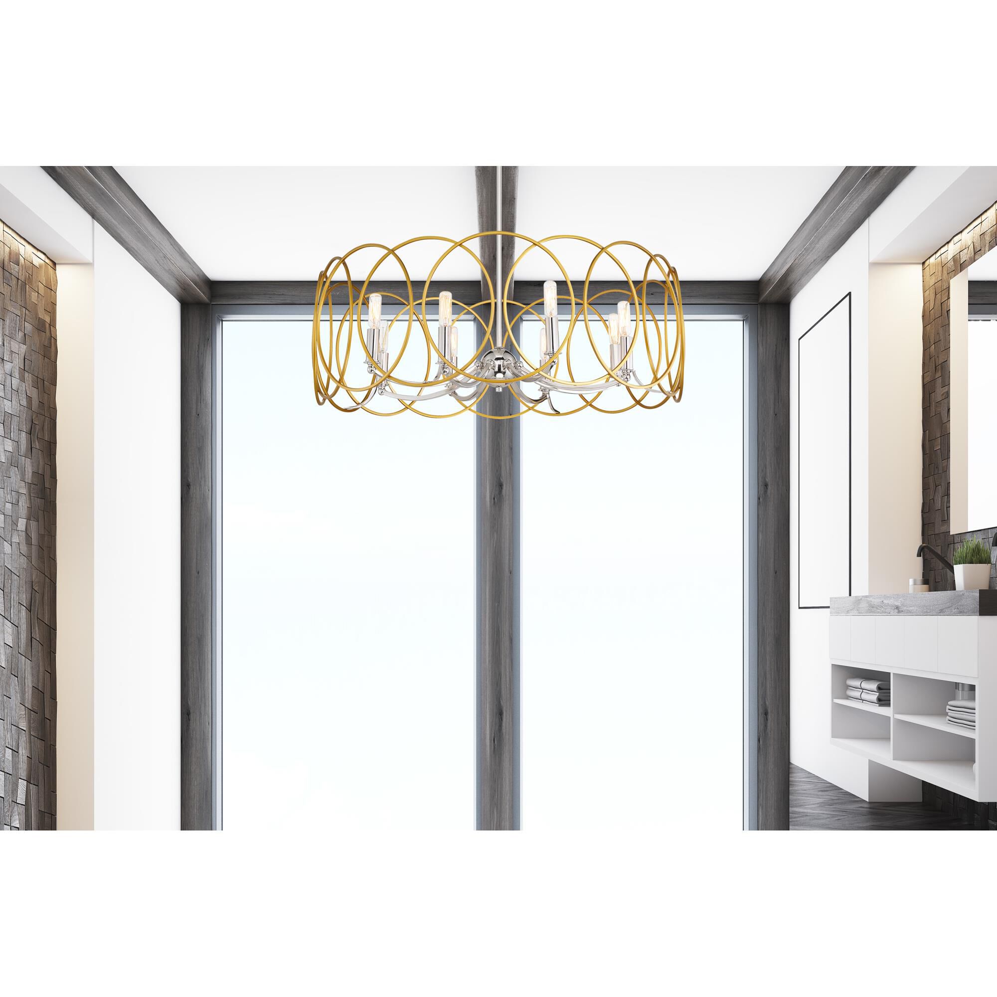 Chassell 31 Inch 8 Light Chandelier | Capitol Lighting