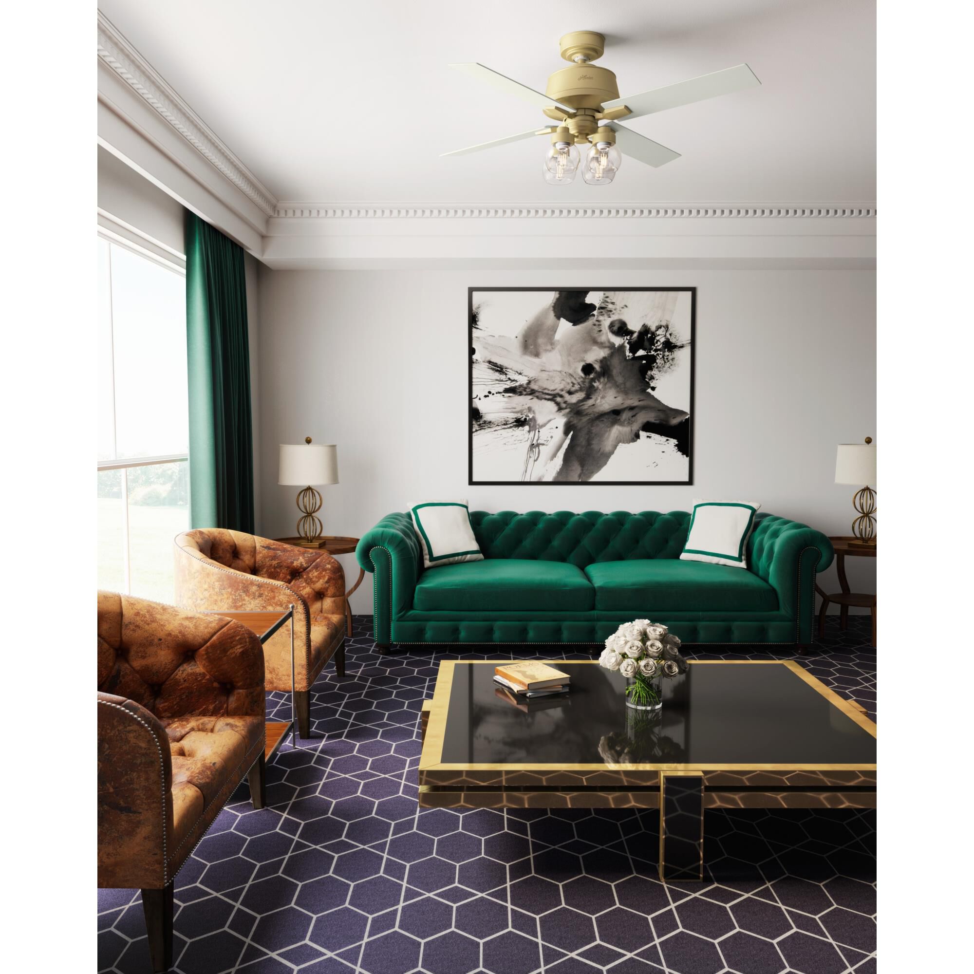 Vivien 52 Inch Ceiling Fan with Light Kit | Capitol Lighting