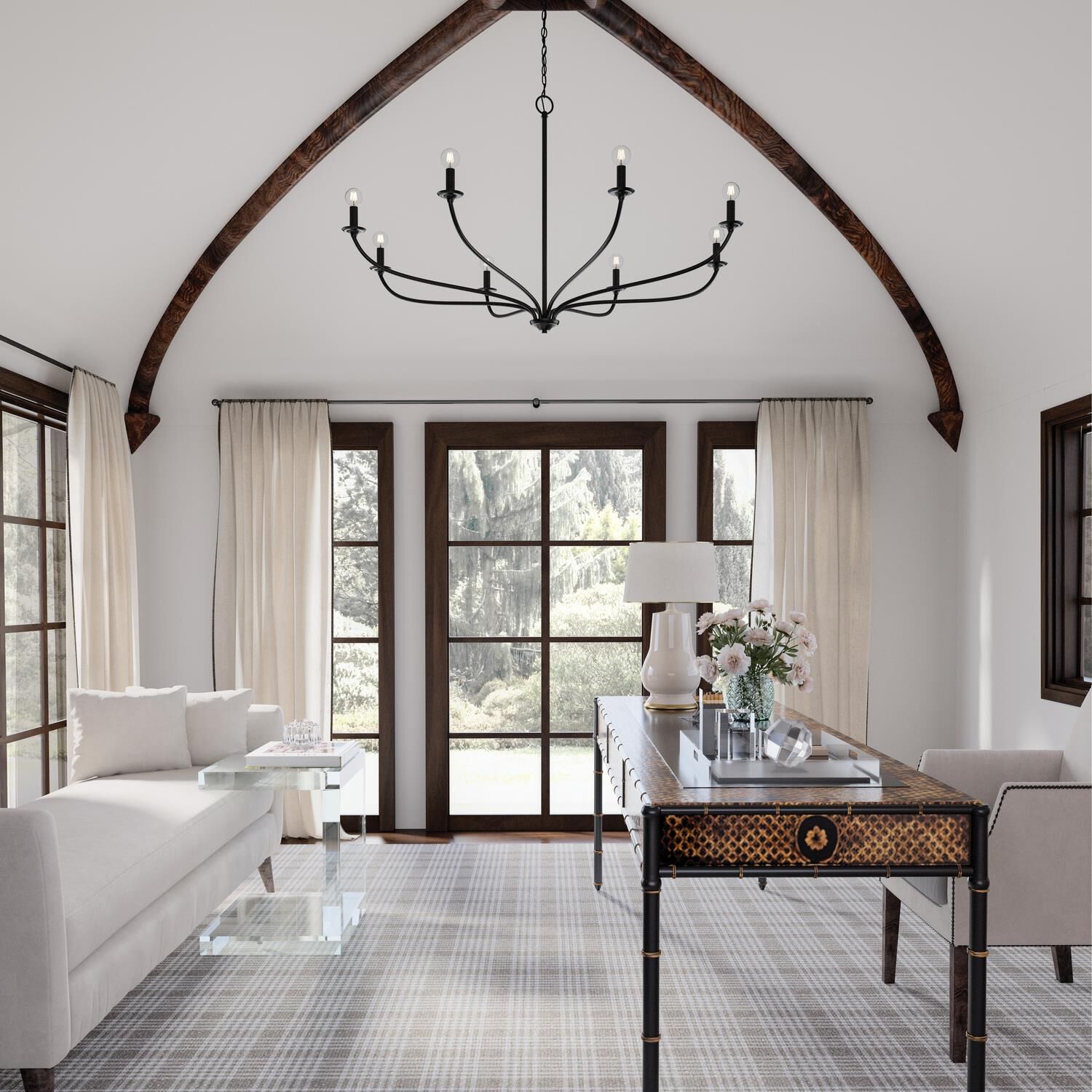 Dolan 52 Inch 8 Light Chandelier | Capitol Lighting