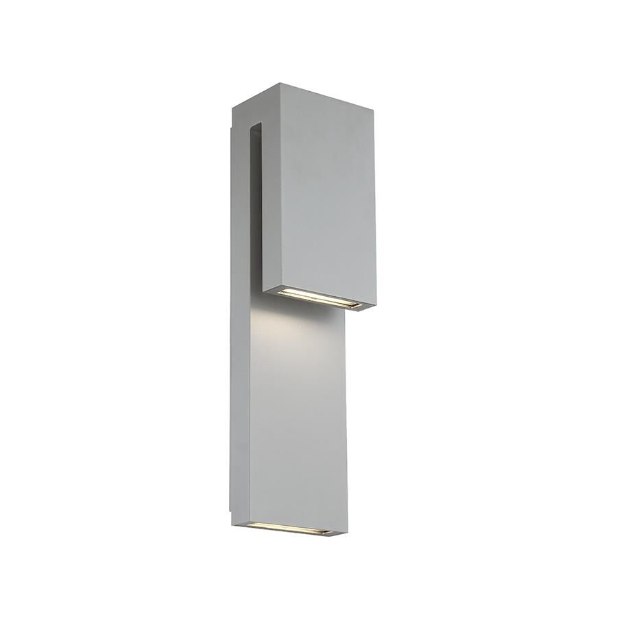 Double Down 18 Inch Tall 2 Light LED Outdoor Wall Light | Capitol Lighting