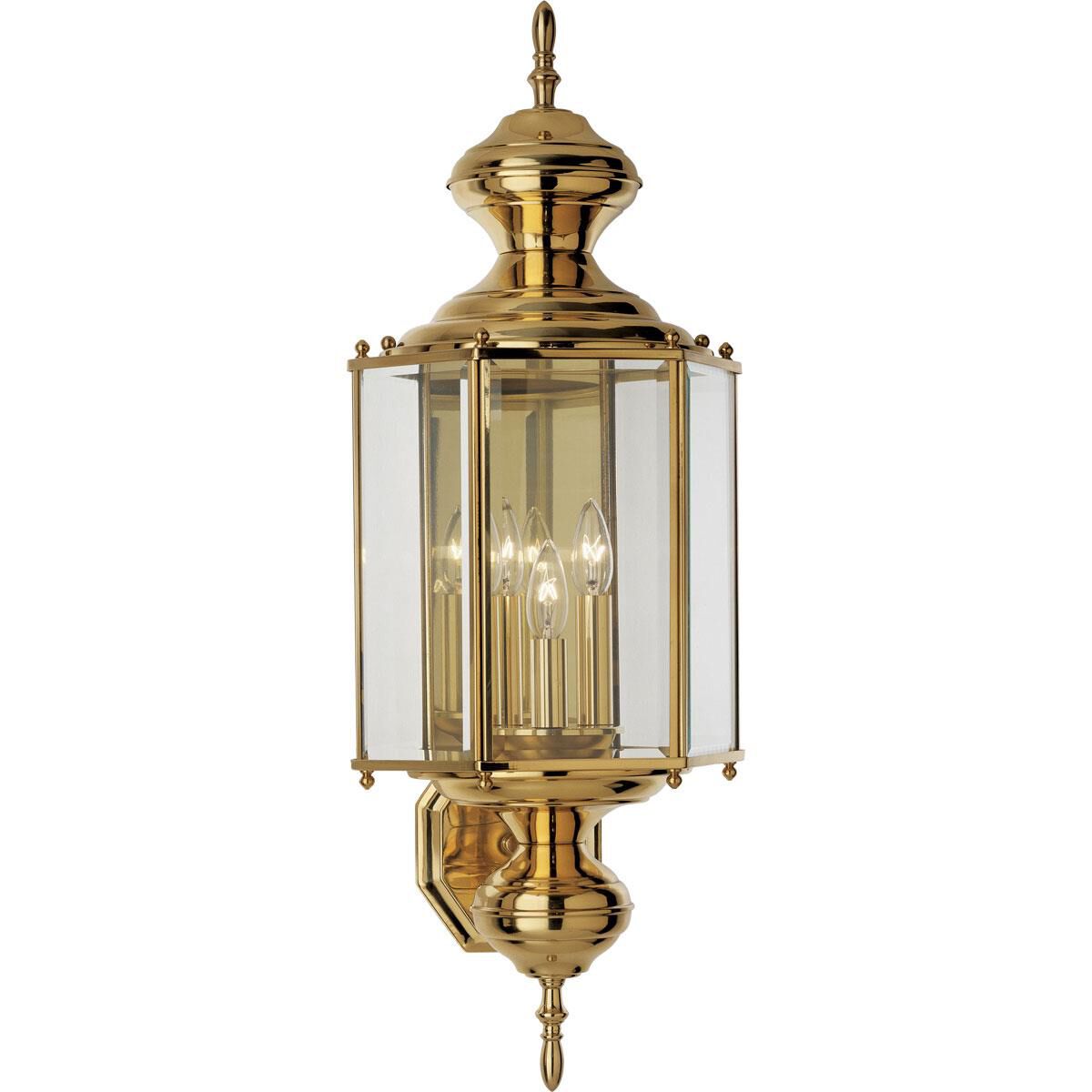 Brass Guard 26 Inch Tall 3 Light Outdoor Wall Light | Capitol Lighting