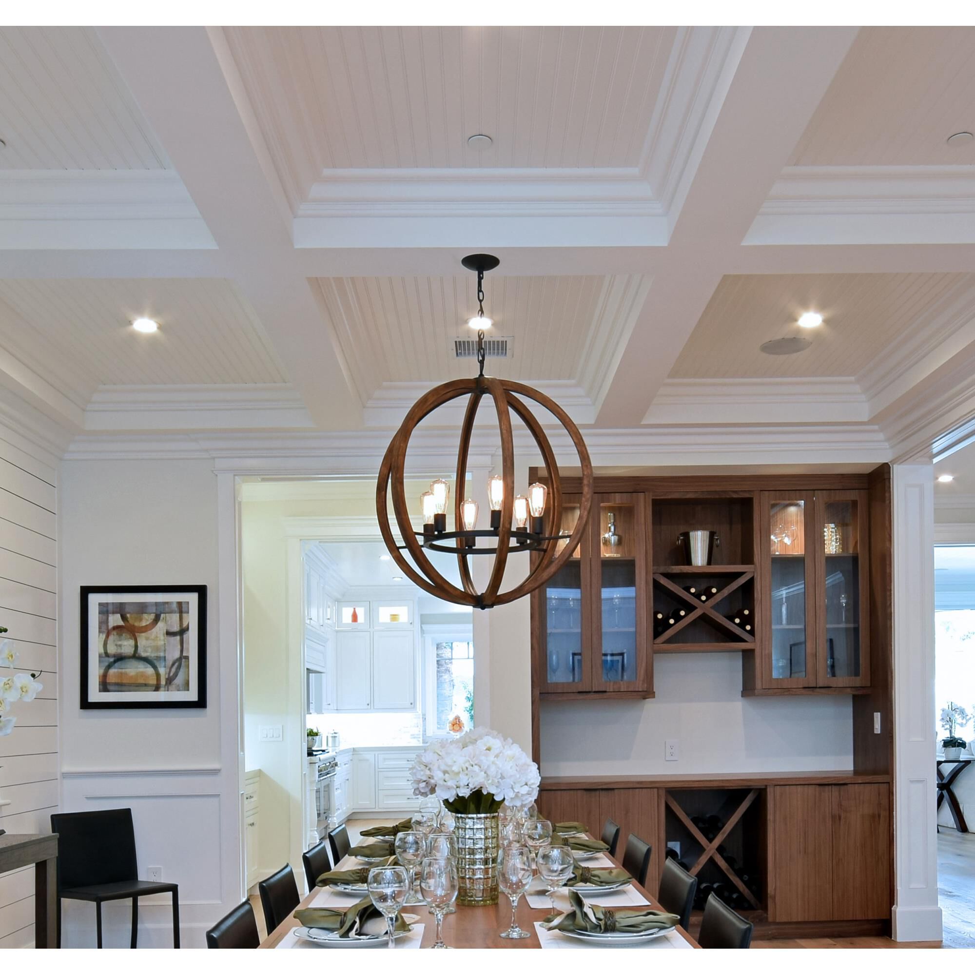 Bodega Bay 30 Inch 6 Light Chandelier | Capitol Lighting