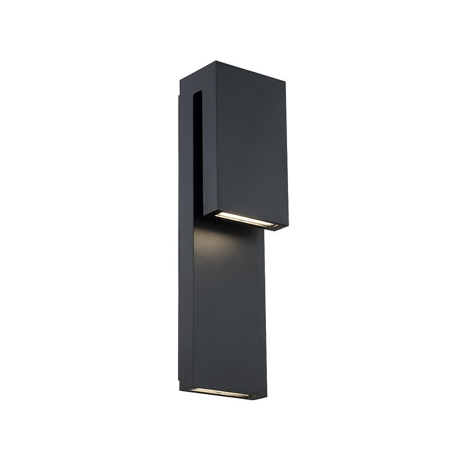 Double Down 18 Inch Tall 2 Light LED Outdoor Wall Light | Capitol Lighting