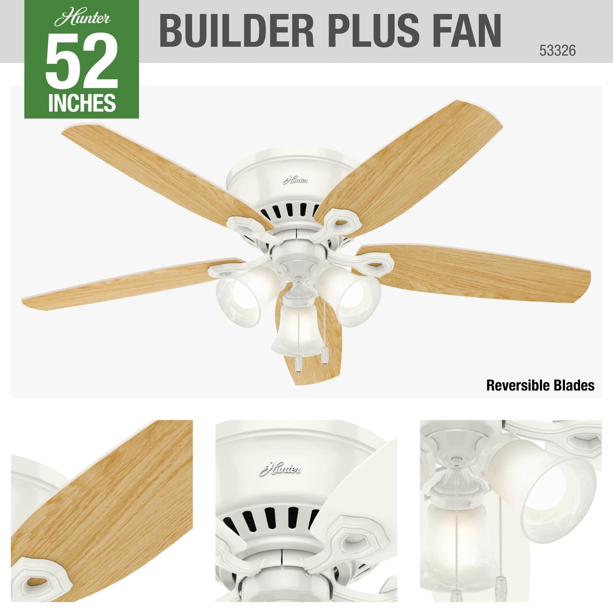 Builder Flush Mount Fan | Capitol Lighting