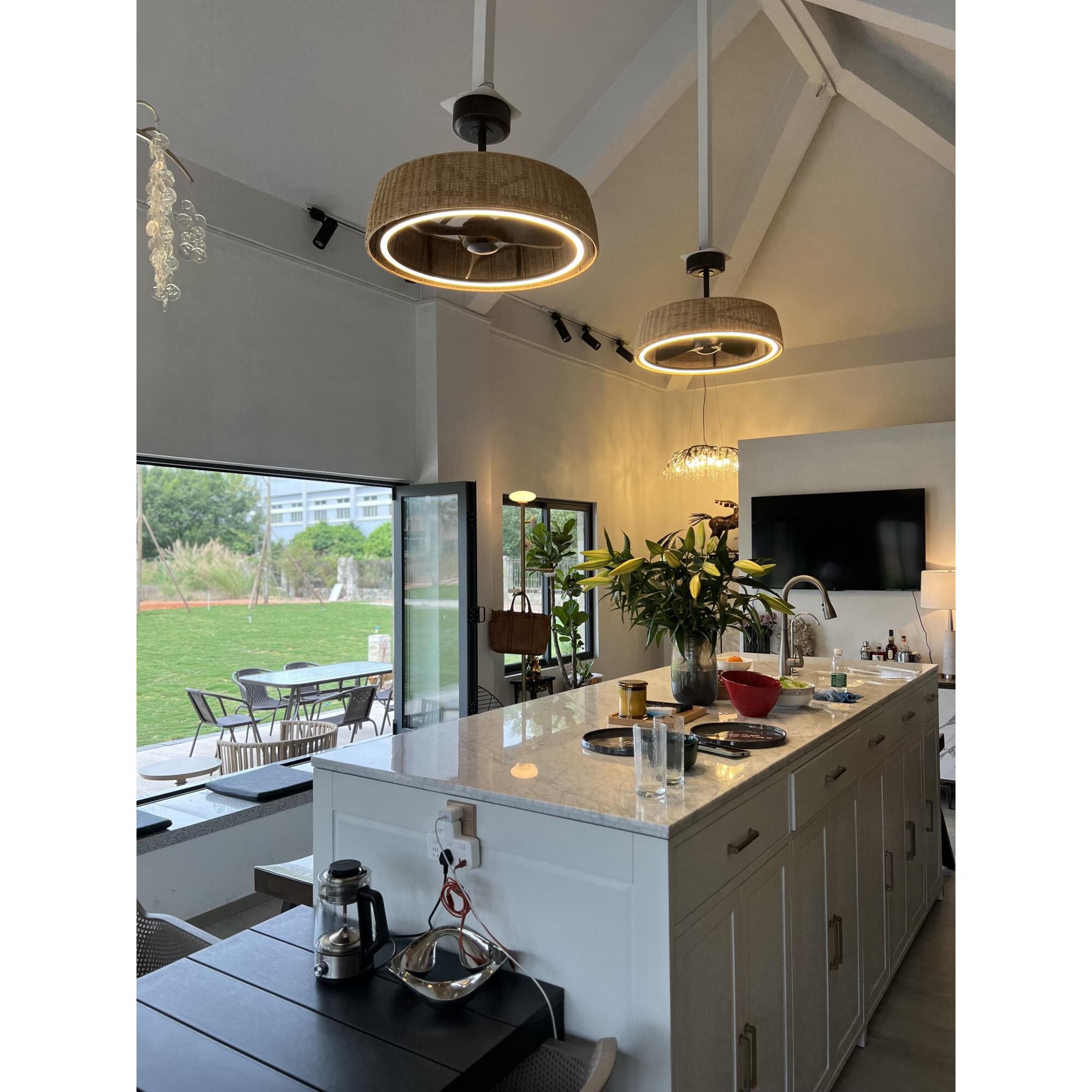 Tulum 29 Inch Chandelier Ceiling Fan | Capitol Lighting