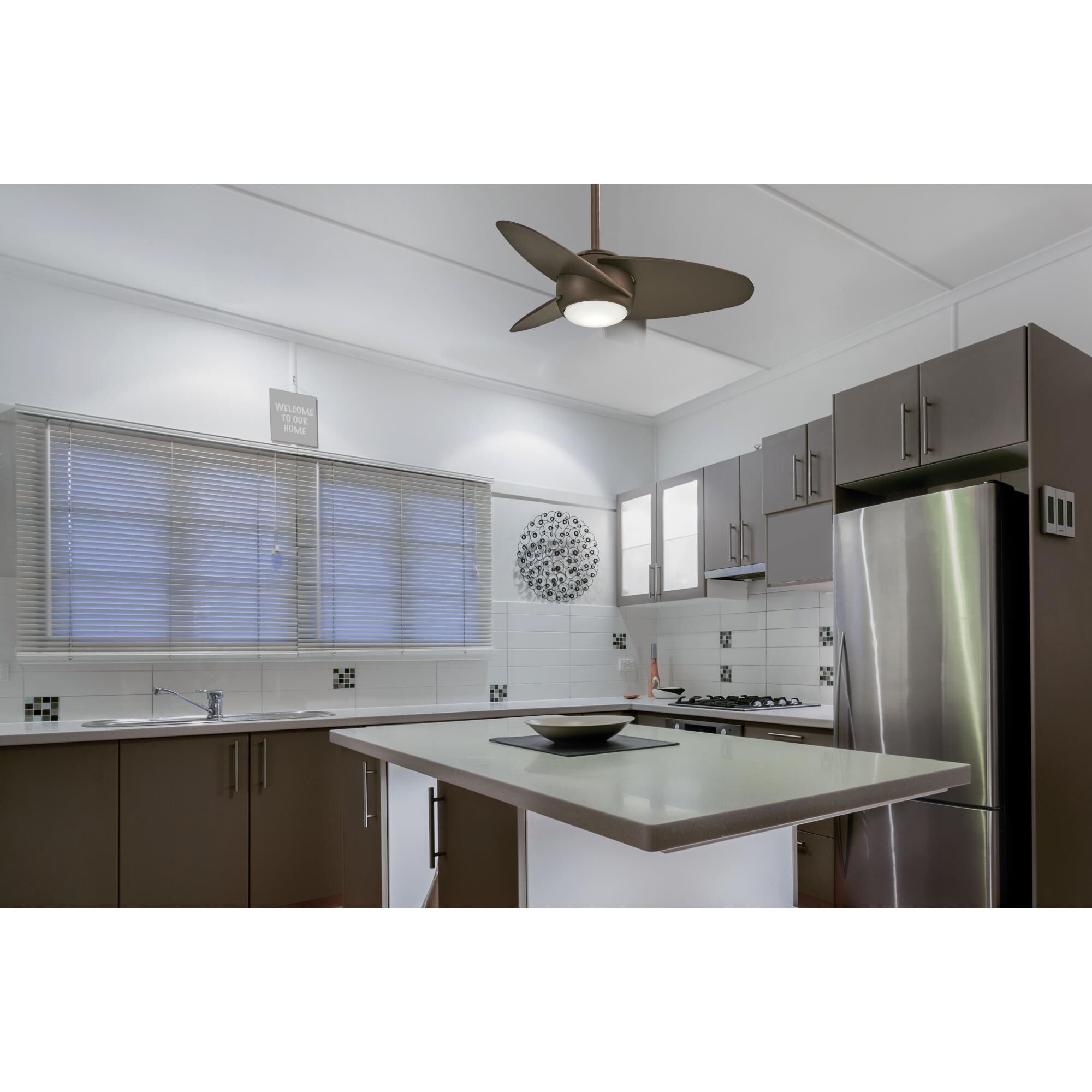 Slant 36 Inch Ceiling Fan with Light Kit | Capitol Lighting