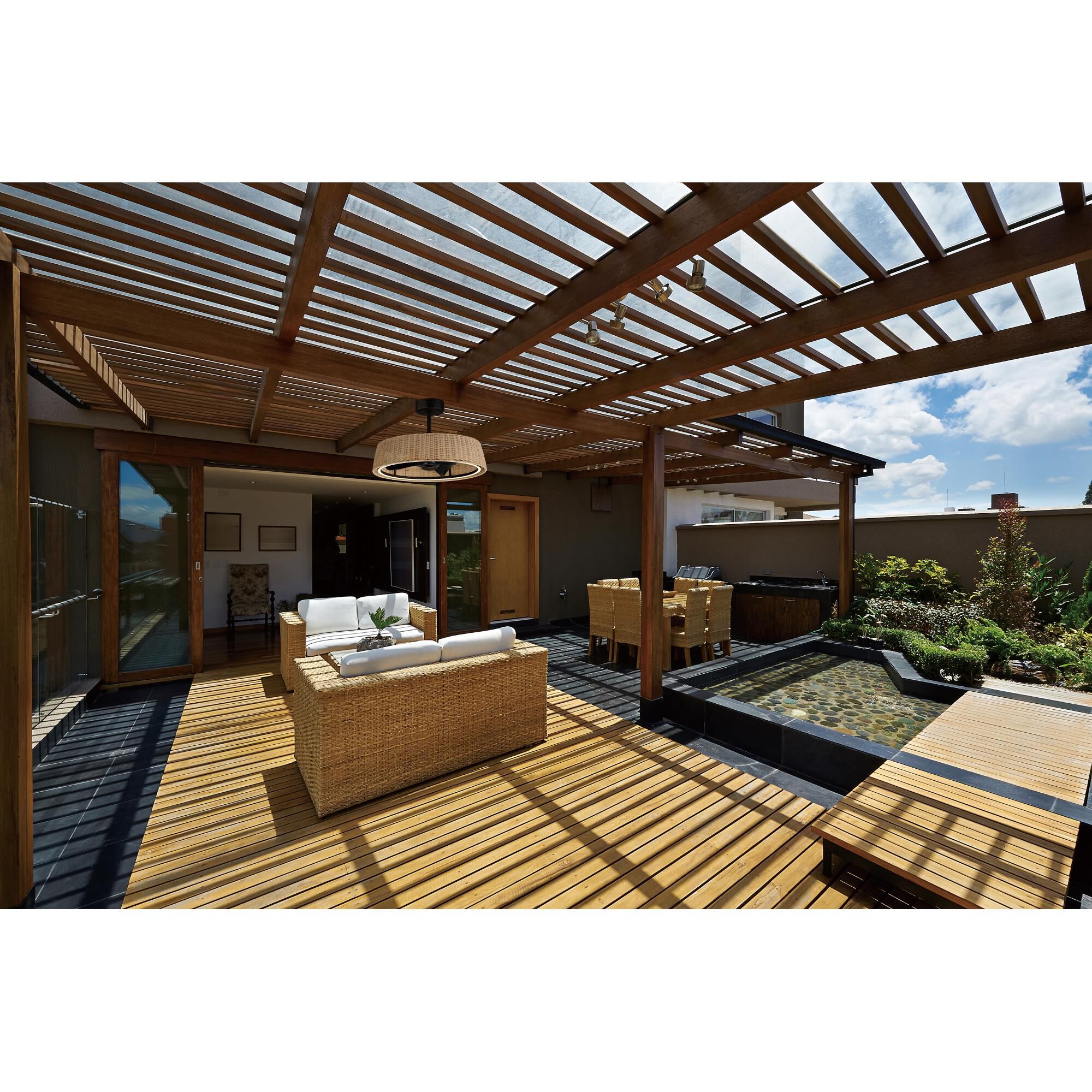 Tulum 29 Inch Chandelier Ceiling Fan | Capitol Lighting