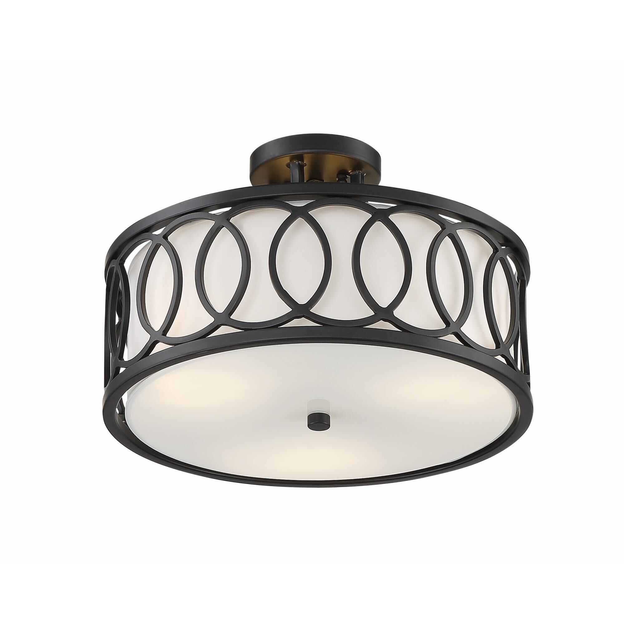 Libby Langdon Graham 15 Inch 3 Light Semi Flush Mount | Capitol Lighting