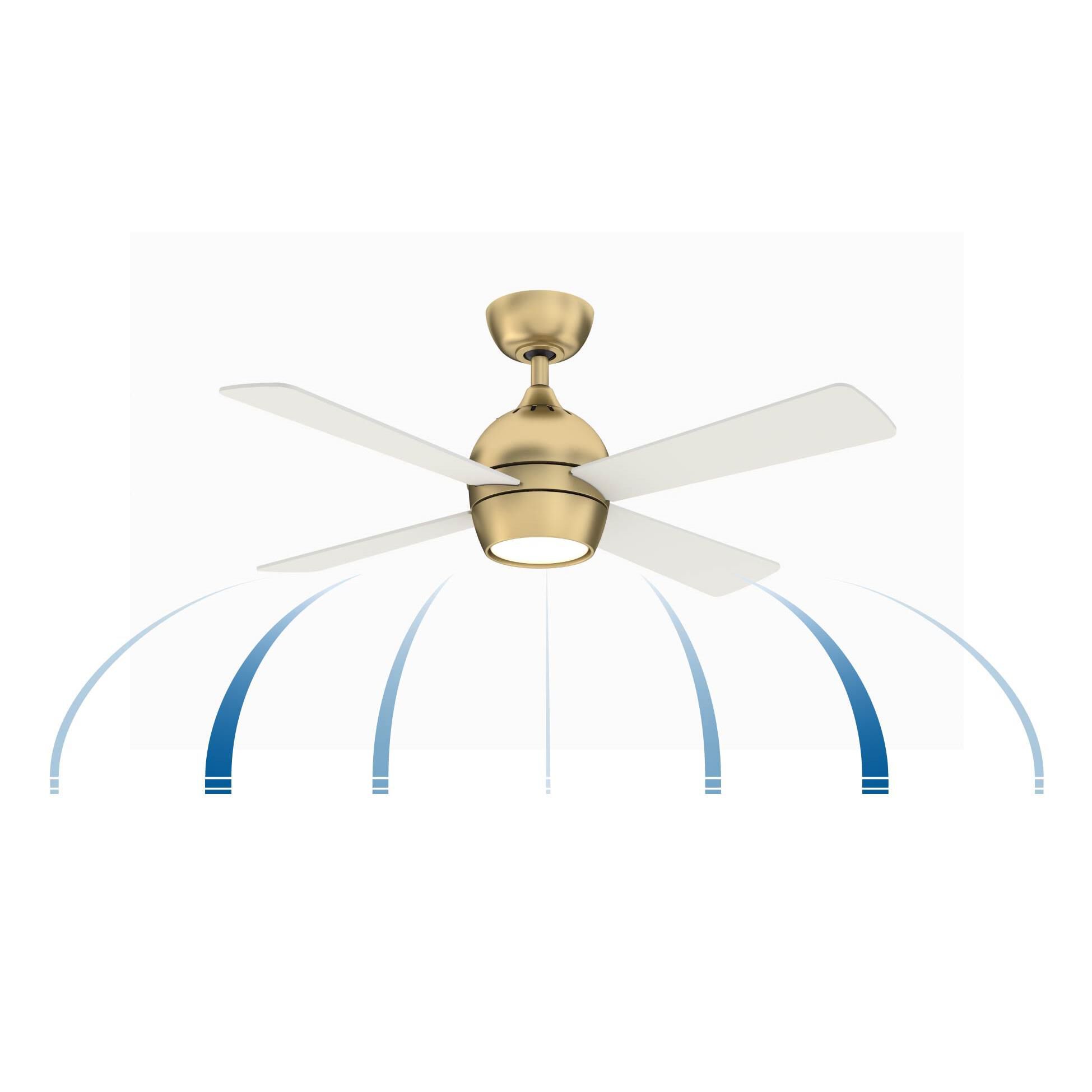 Kwad 44 Inch Ceiling Fan with Light Kit | Capitol Lighting