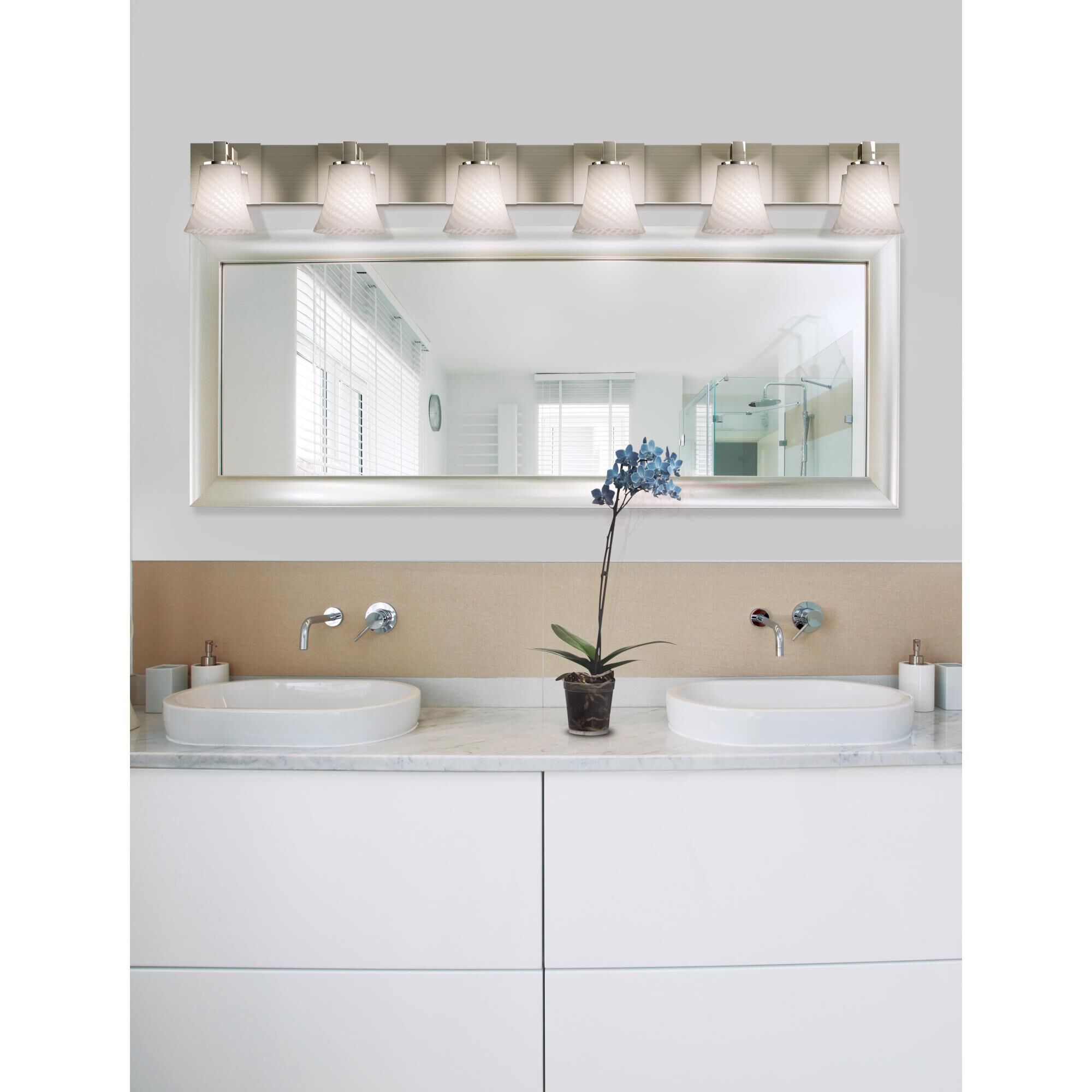 Fusion 56 Inch 6 Light Bath Vanity Light | Capitol Lighting