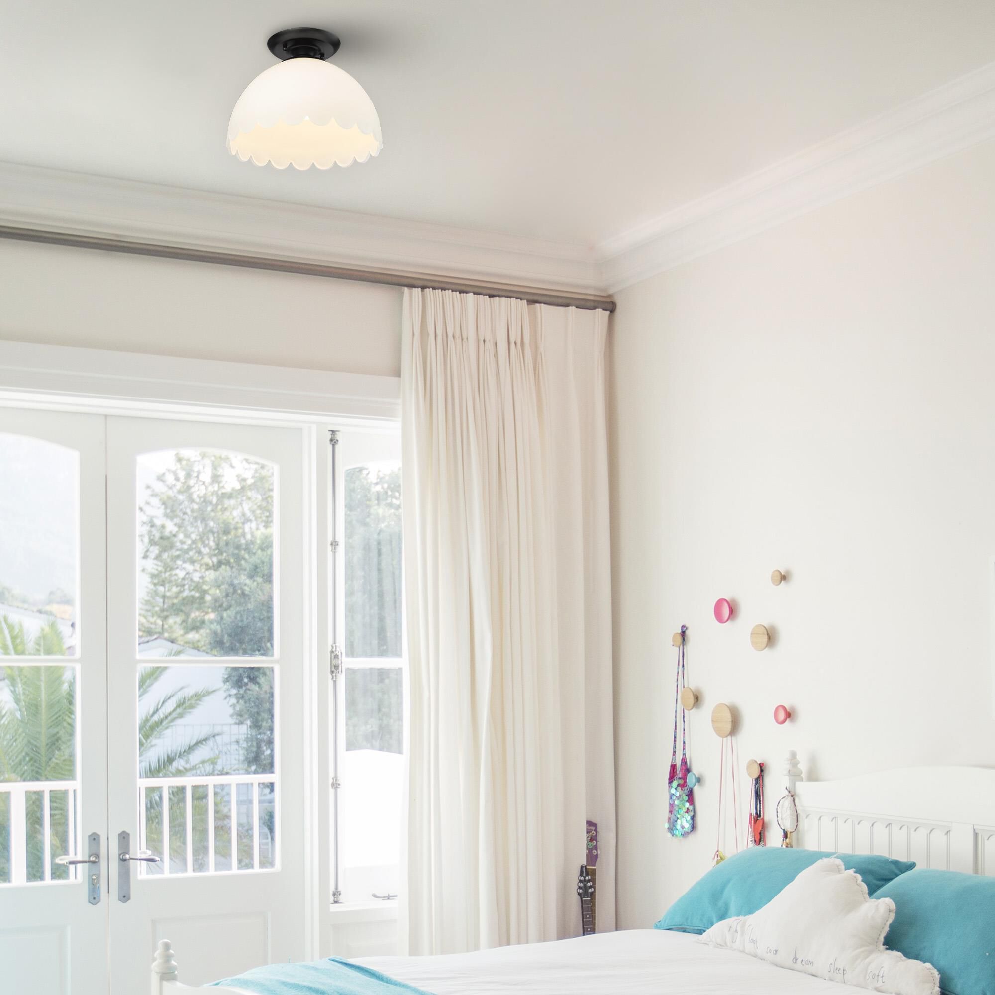 Dorinda 9 Inch Semi Flush Mount | Capitol Lighting