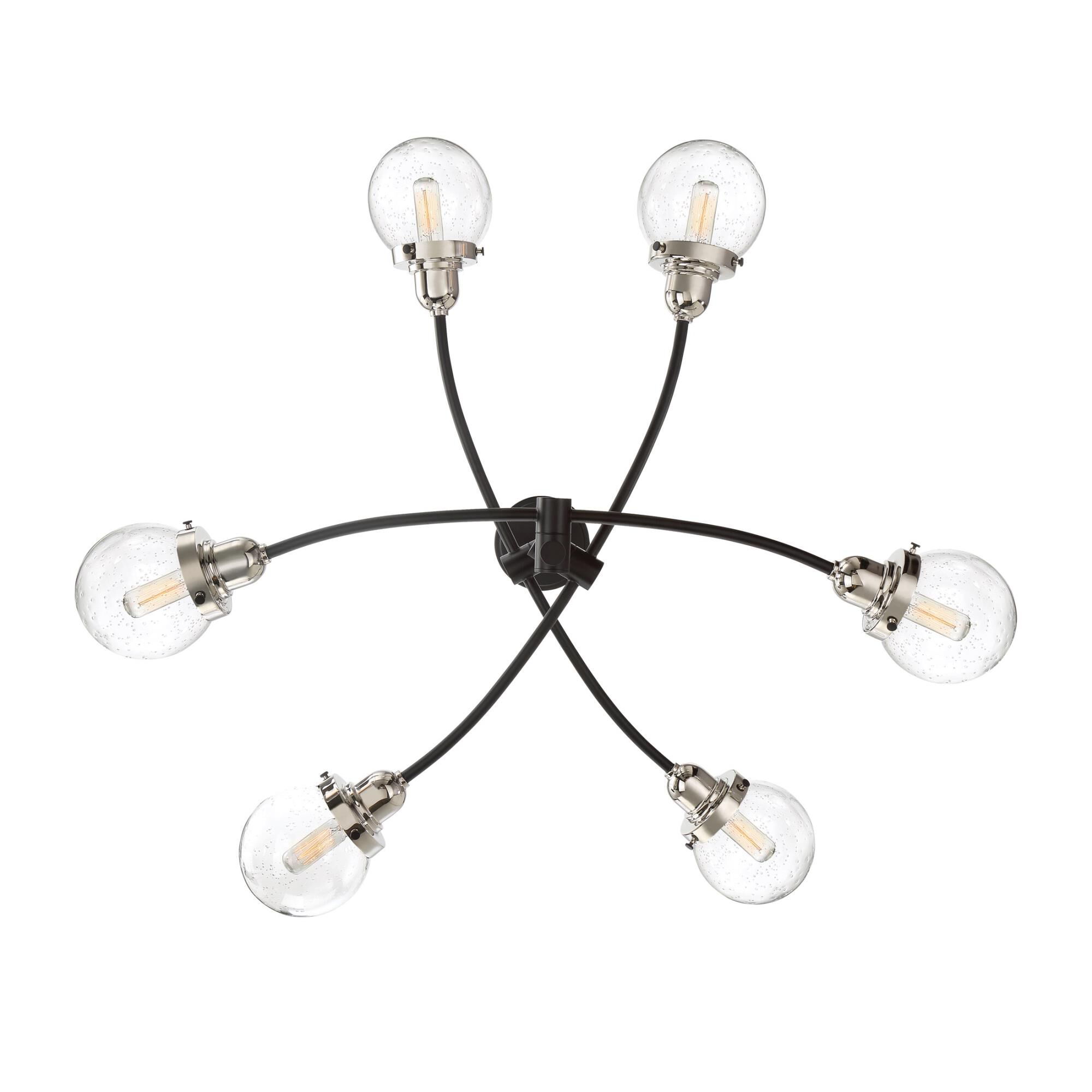 Trance 34 Inch 6 Light Chandelier | Capitol Lighting