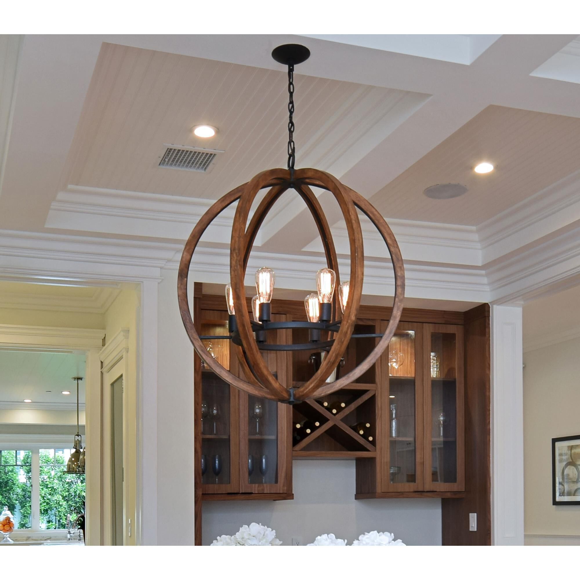 Bodega Bay 30 Inch 6 Light Chandelier | Capitol Lighting