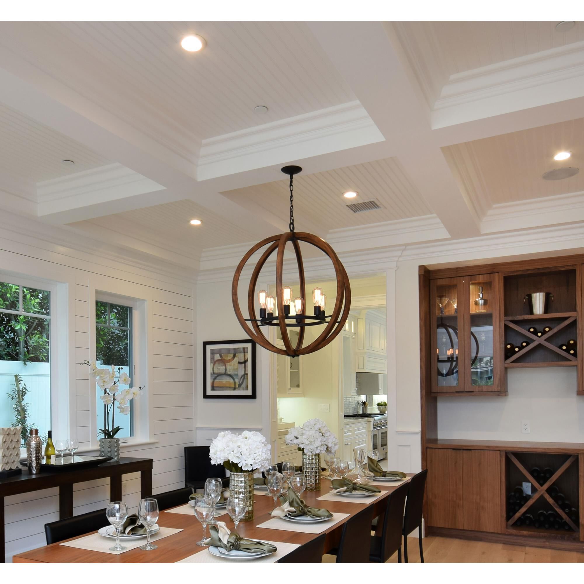 Bodega Bay 30 Inch 6 Light Chandelier | Capitol Lighting