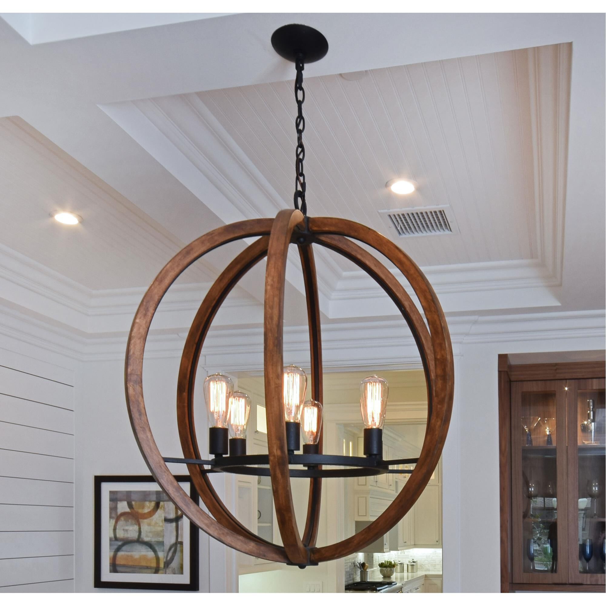 Bodega Bay 30 Inch 6 Light Chandelier | Capitol Lighting
