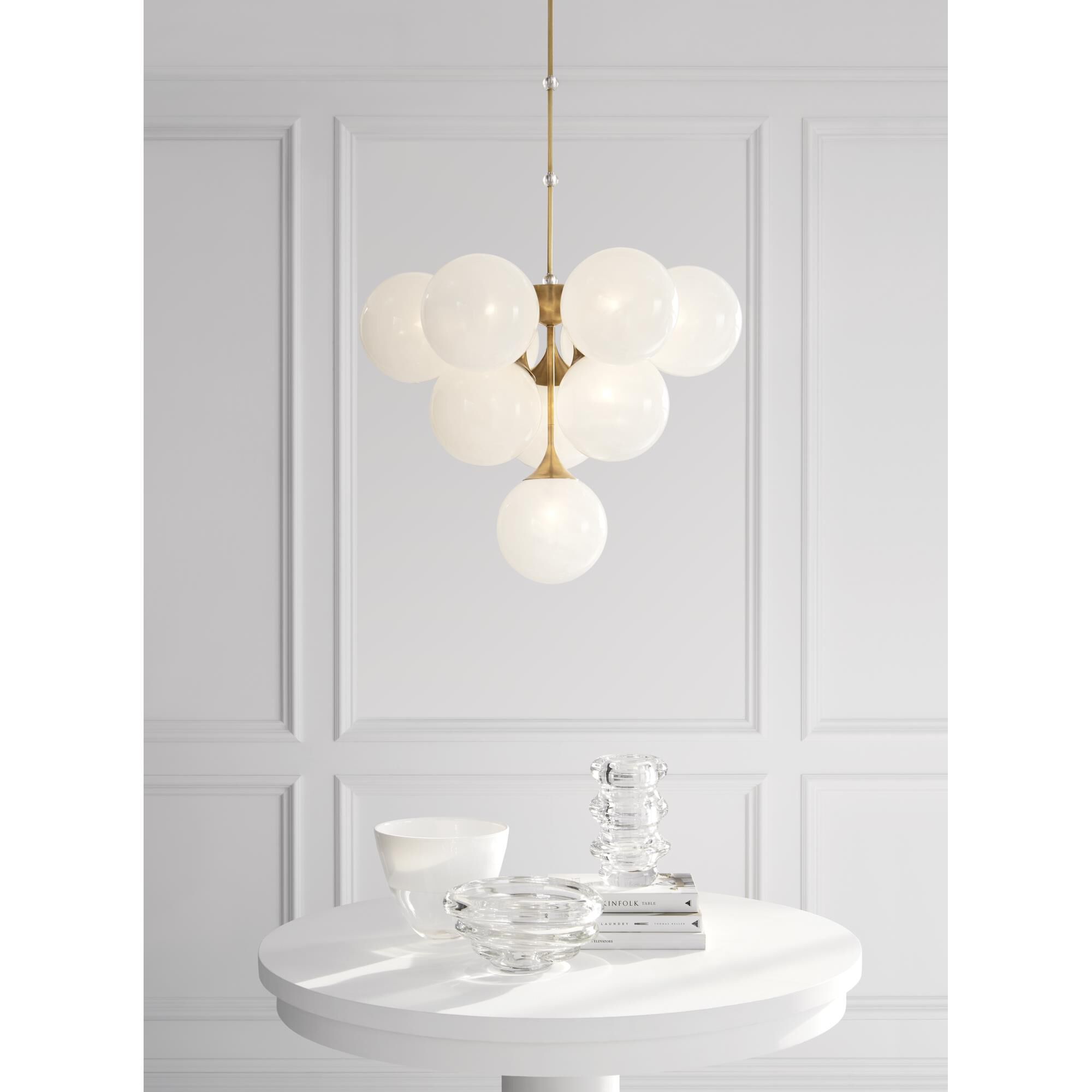 AERIN Cristol 28 Inch 10 Light Chandelier | Capitol Lighting