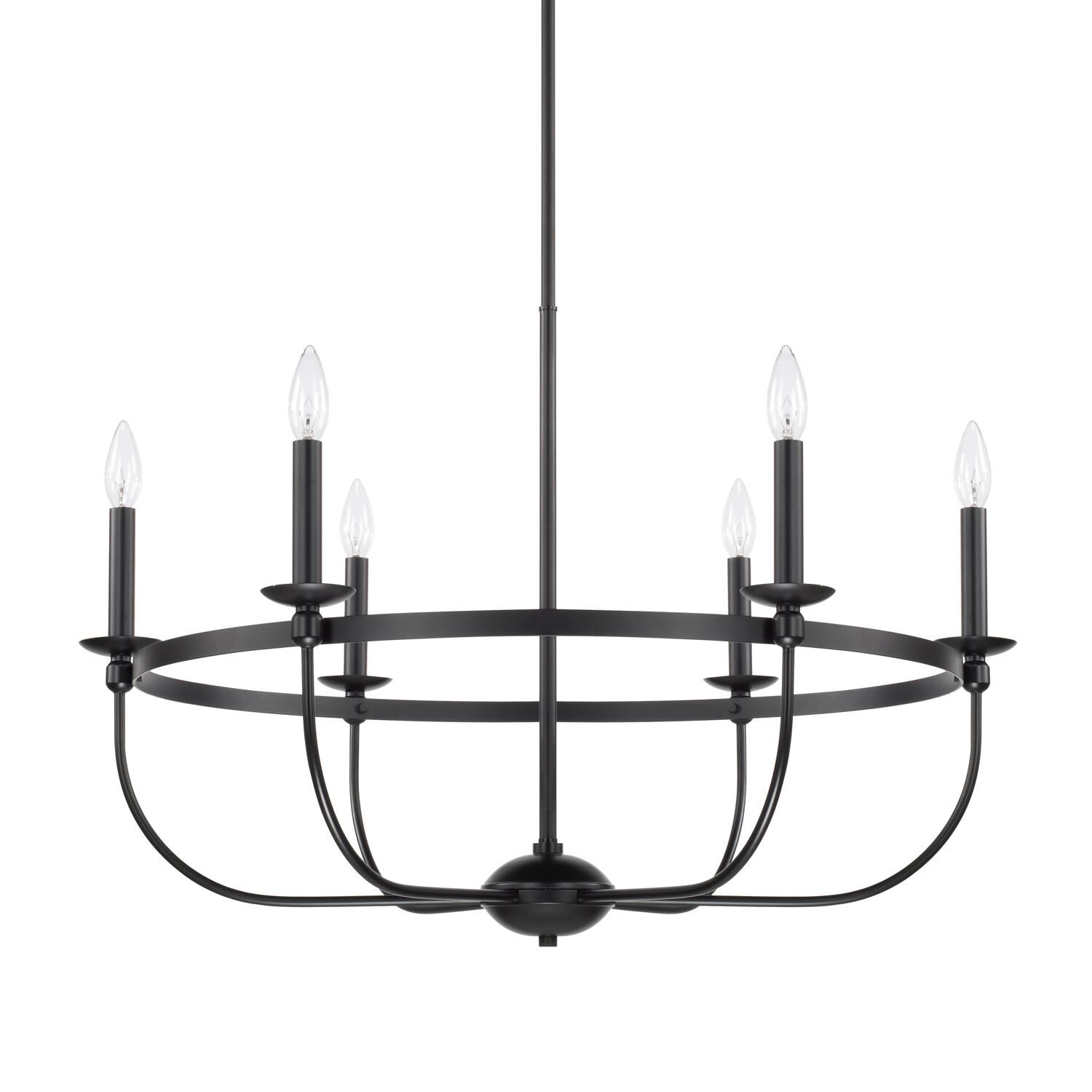 Rylann 30 Inch 6 Light Chandelier | Capitol Lighting