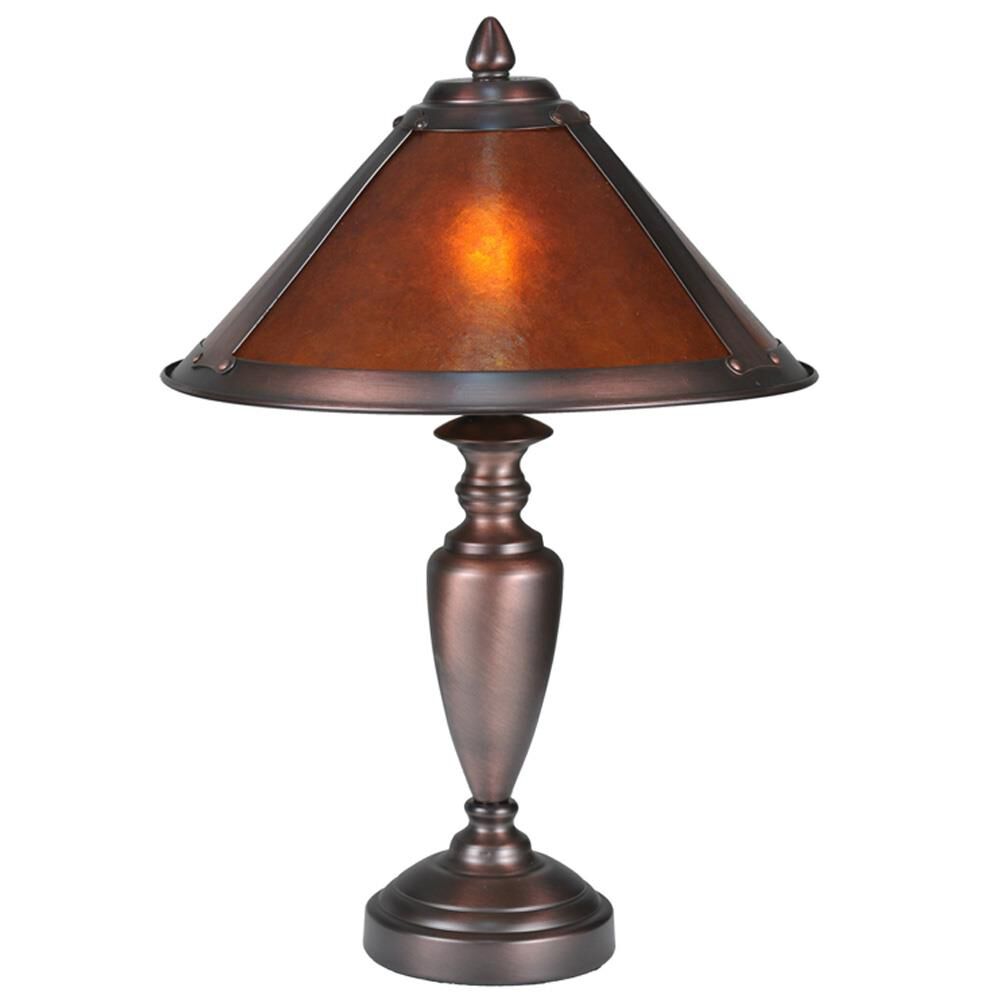 Van Erp Amber Mica 17 Inch Table Lamp | Capitol Lighting