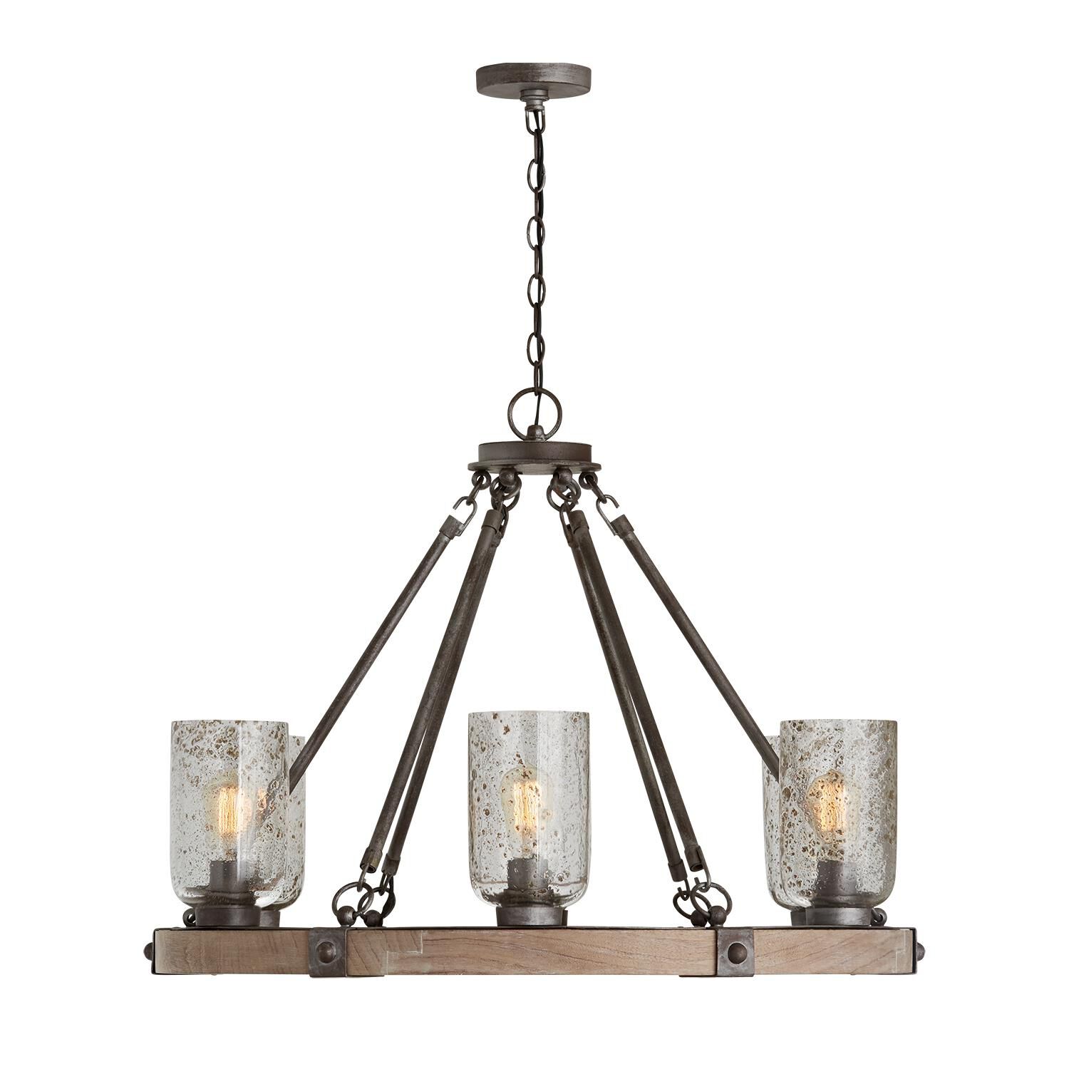 Nolan 35 Inch 6 Light Chandelier | Capitol Lighting