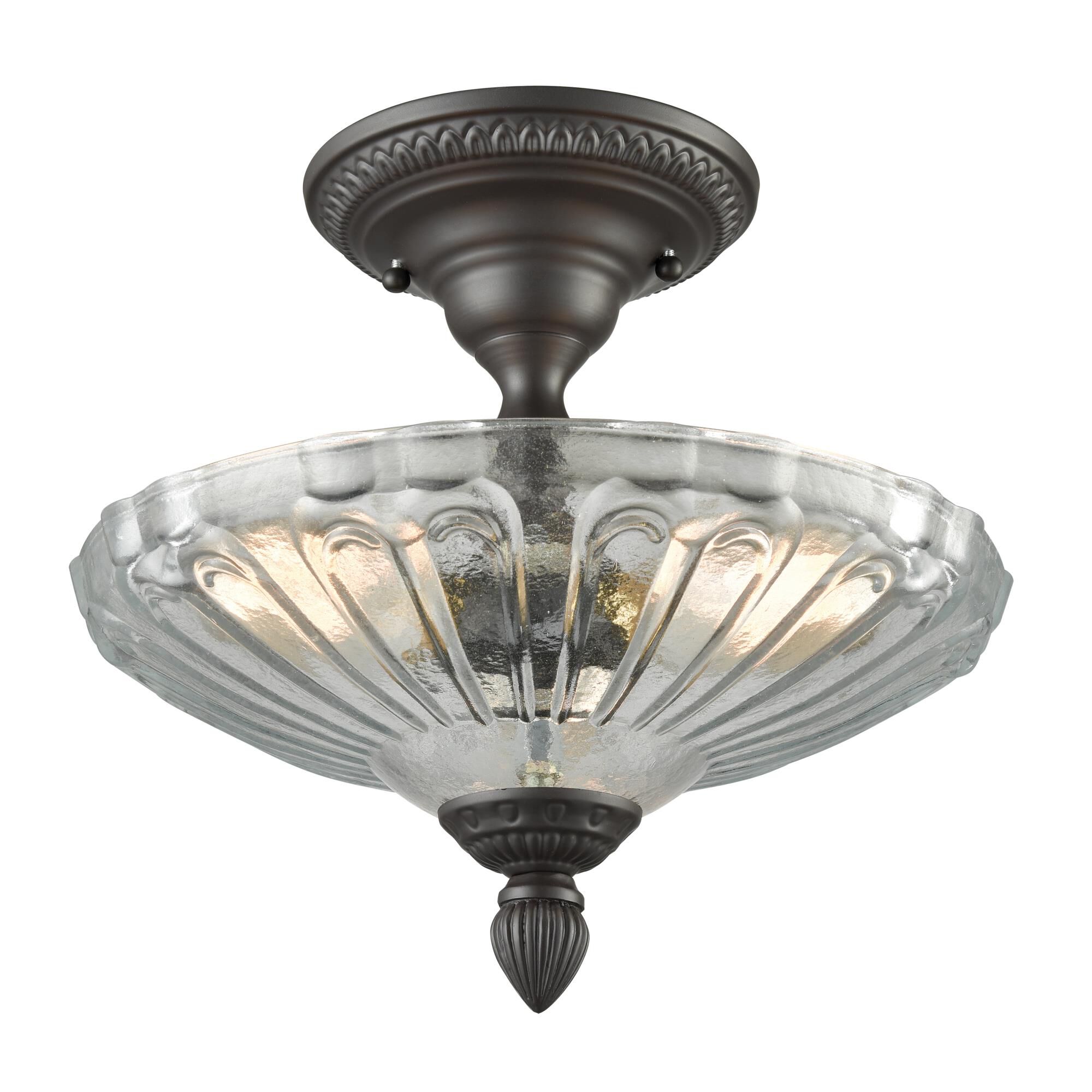 Restoration Flushes 12 Inch 3 Light Semi Flush Mount | Capitol Lighting